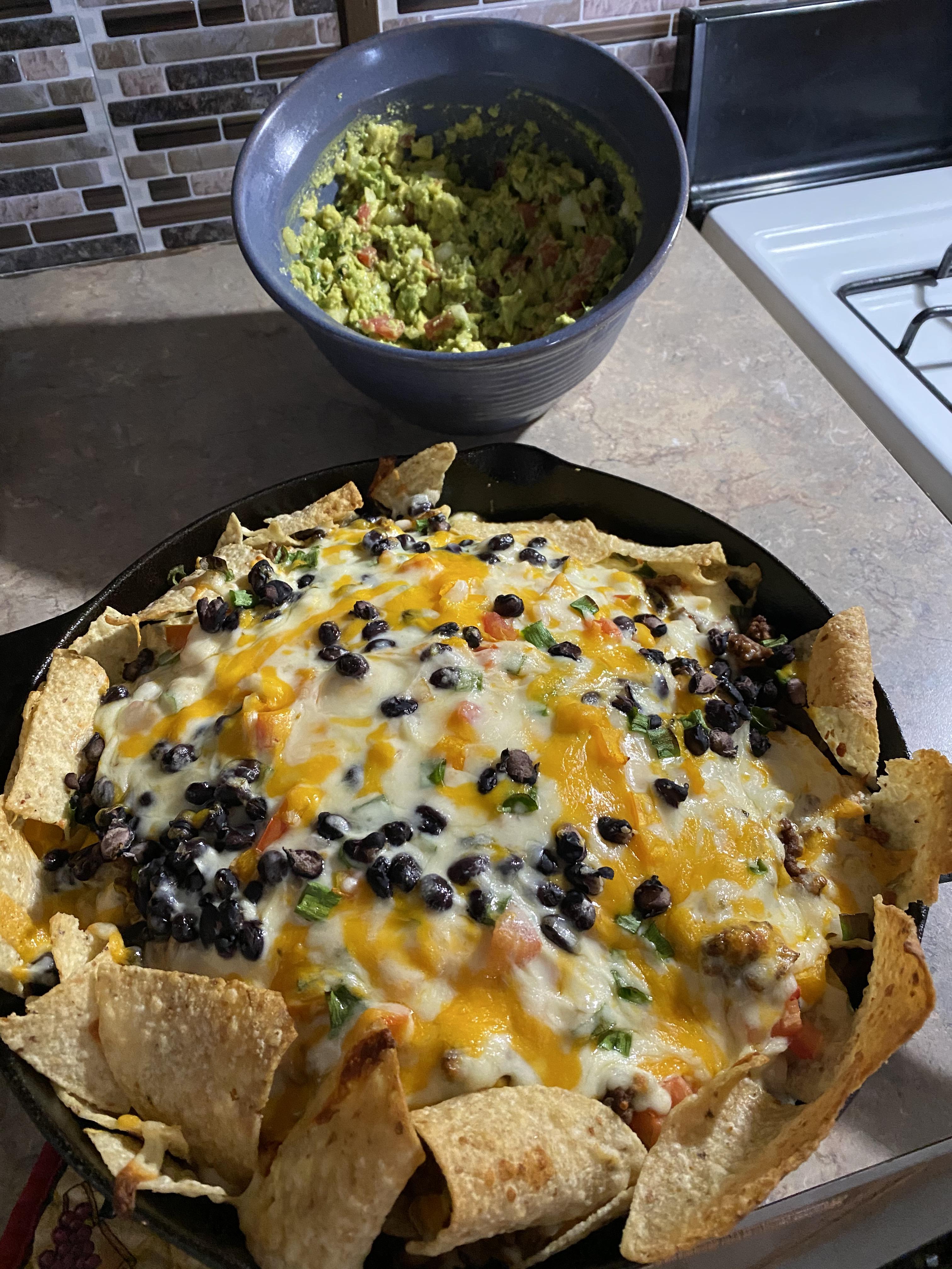 Homemade nachos and guacamole | Scrolller