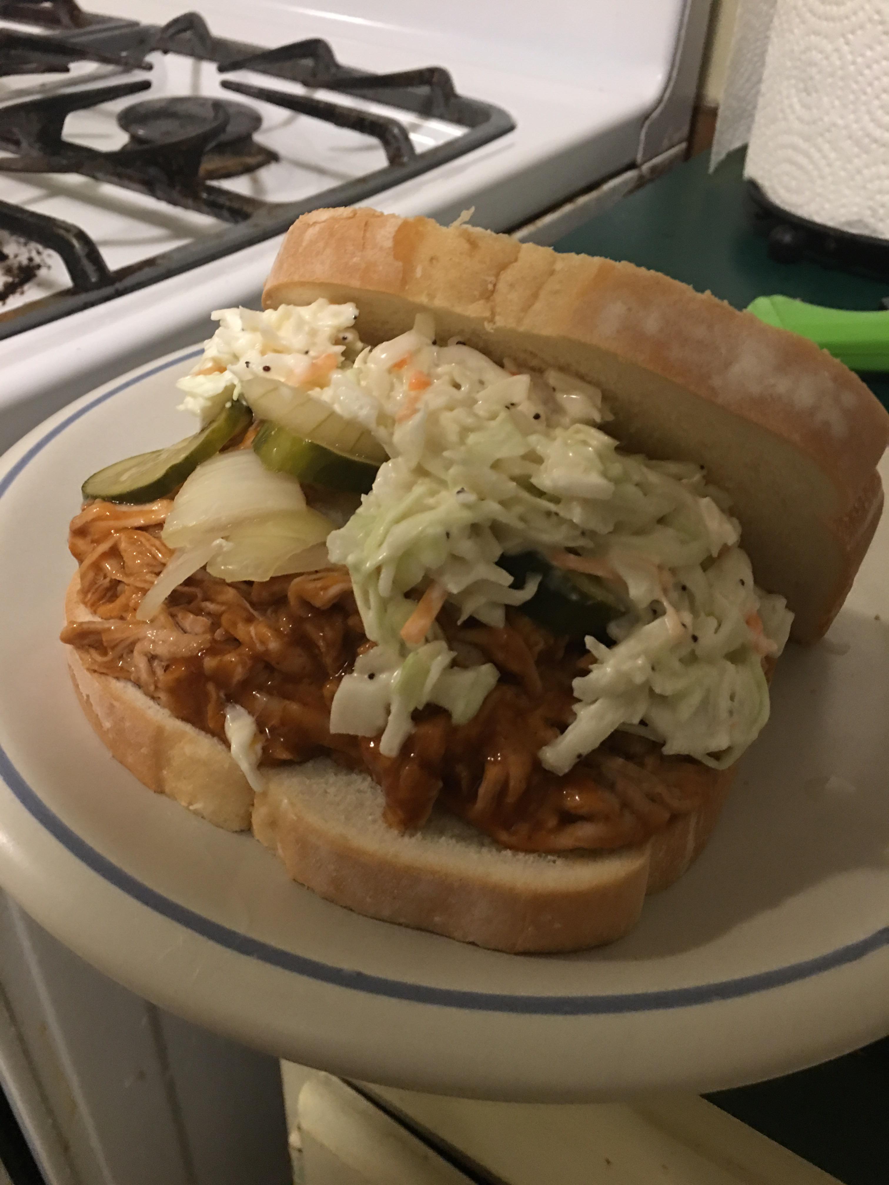 Homemade Pulled Pork, Homemade Pickles, Homemade Cole Slaw. | Scrolller