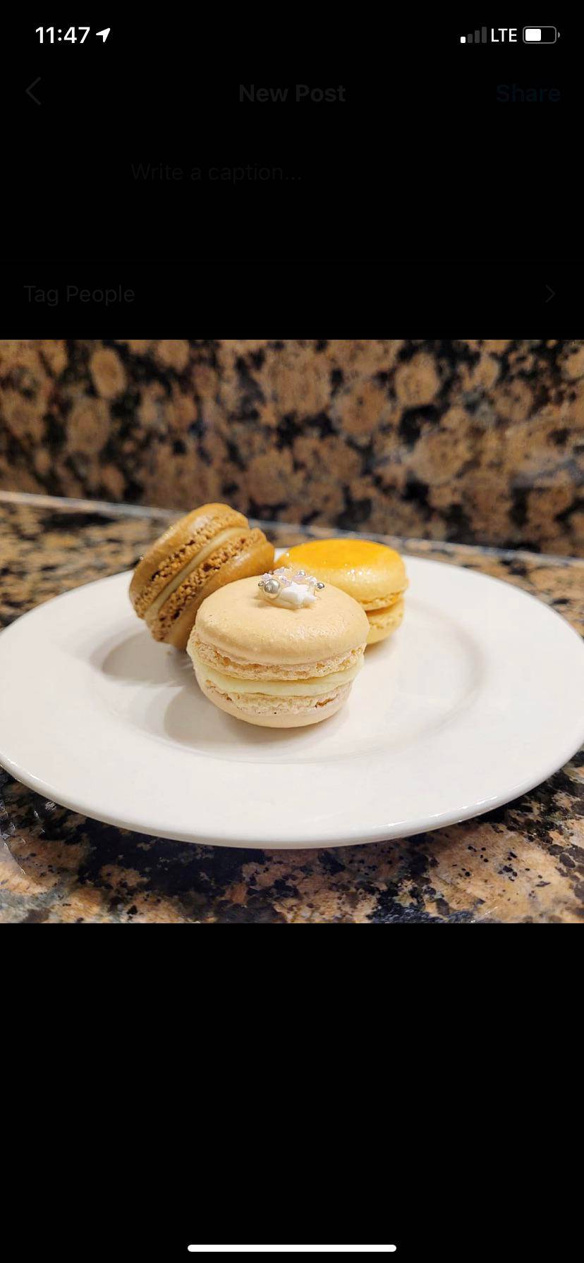 [Homemade] Rose + Cardamom, Coffee + Chocolate, and Vanilla + Salted Caramel Macarons. | Scrolller