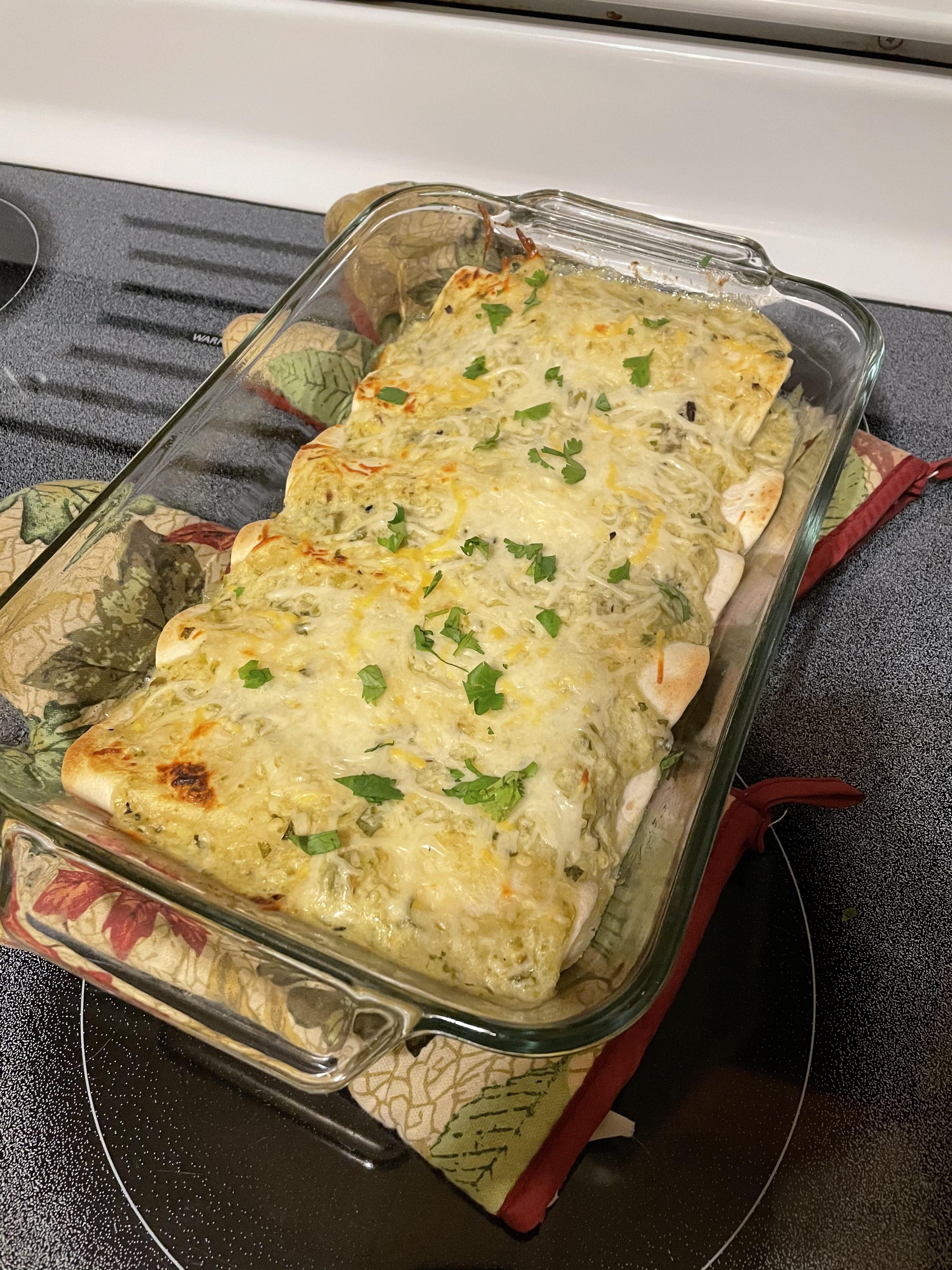 [Homemade] Salsa Verde Chicken Enchiladas | Scrolller