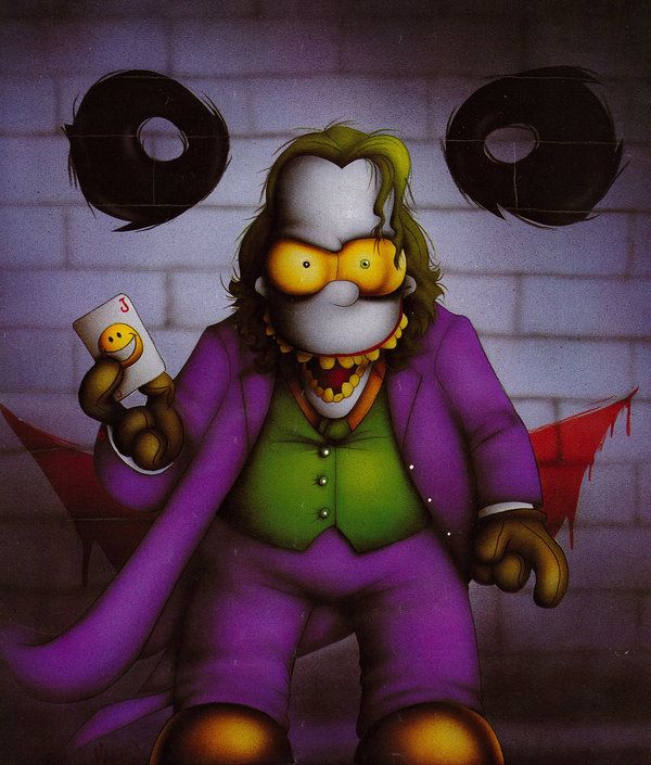 Homer Simpson as the Joker | Scrolller