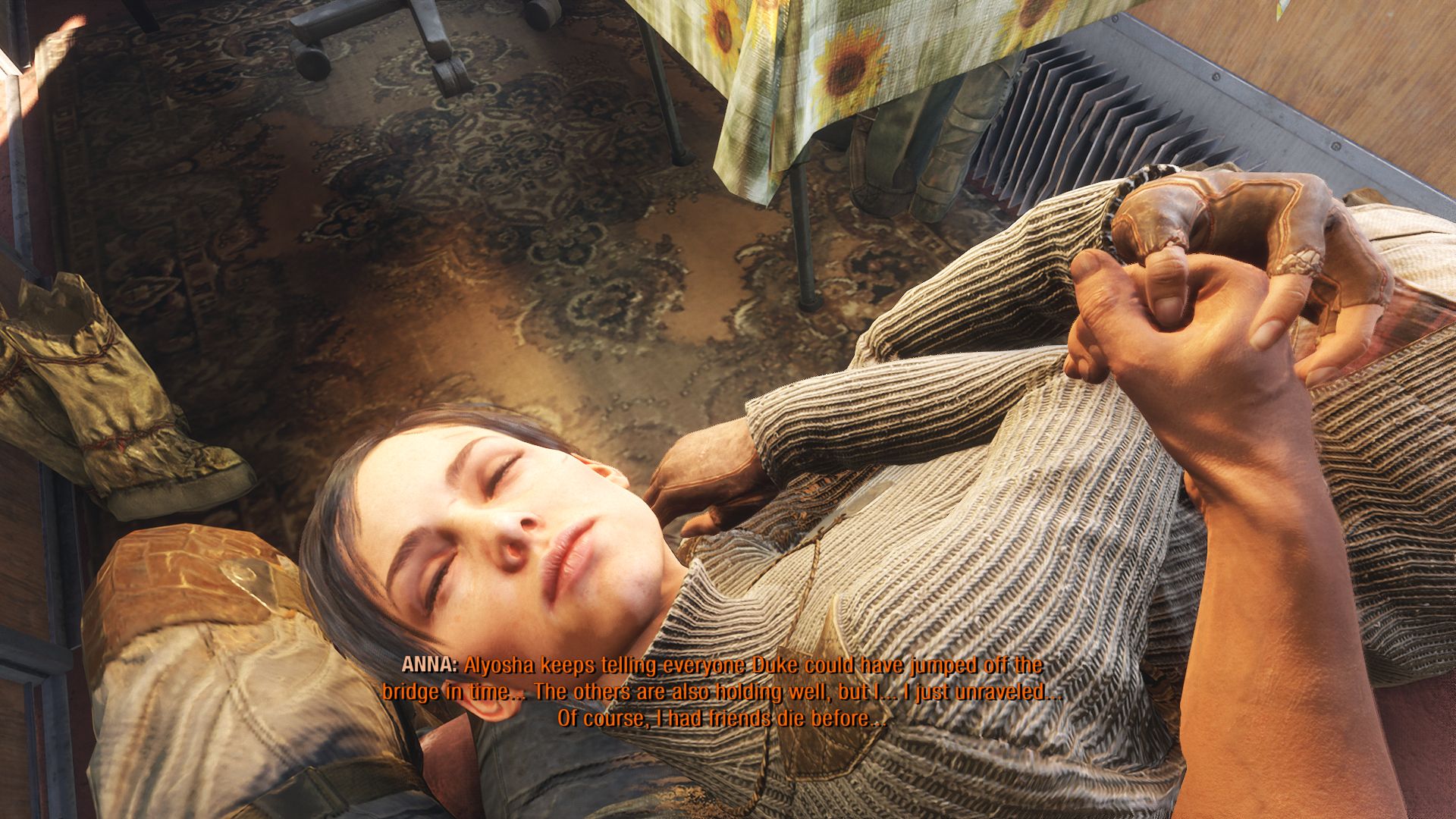 Honestly my favourite part of Metro Exodus is the way Anna acts around Artyom | Scrolller
