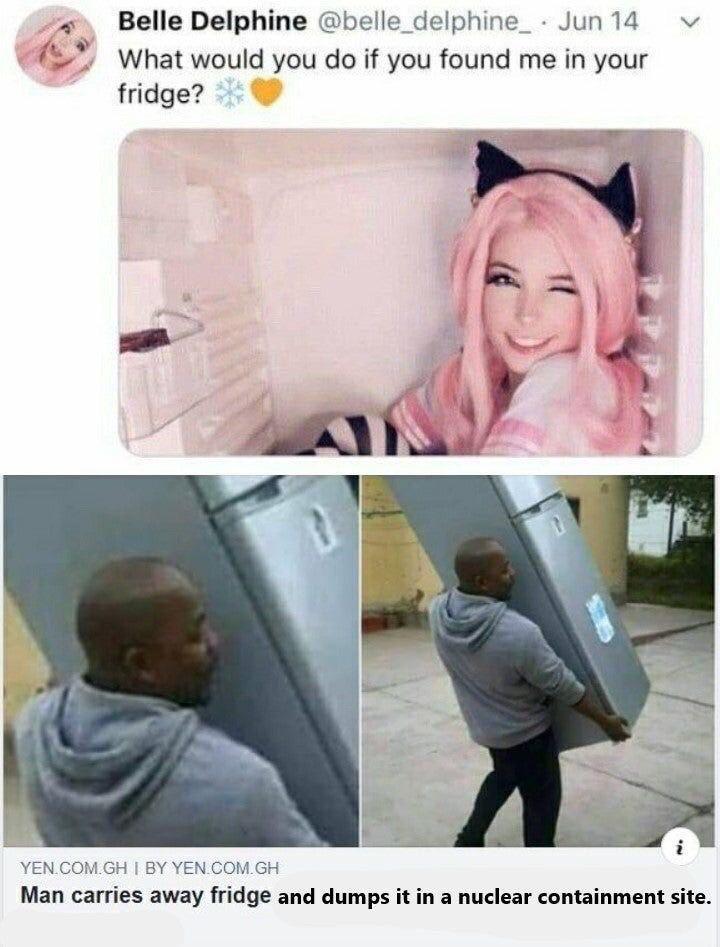 Honey? Why does our fridge have a person in it? | Scrolller