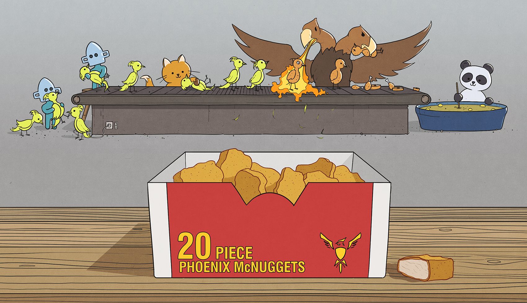 How it's made? Phoenix McNuggets | Scrolller