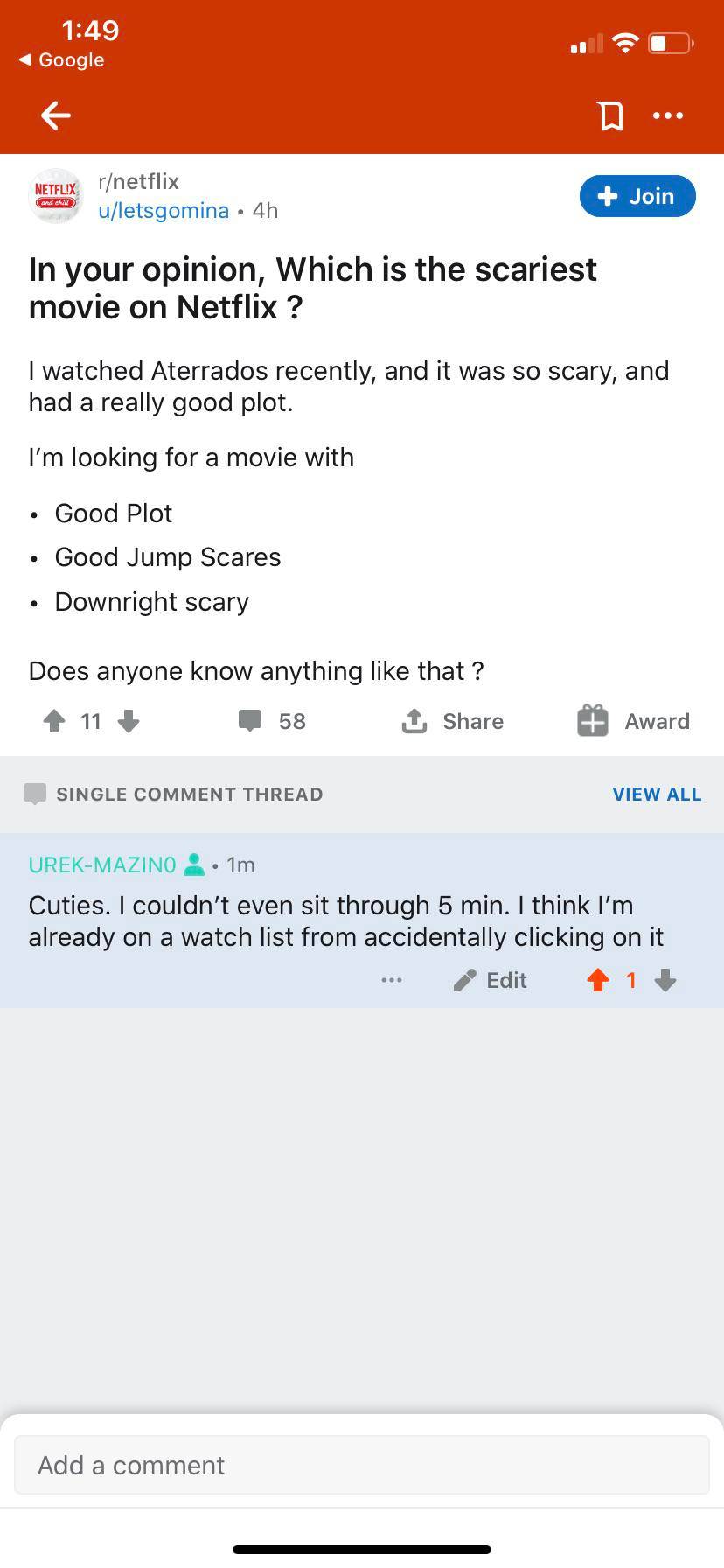 How to get perms banned from r/Netflix in less than a minuets | Scrolller