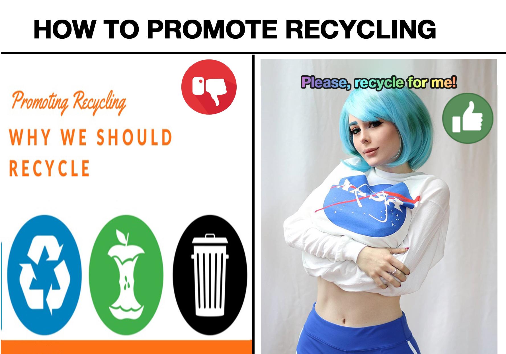 How to promote recycle. | Scrolller
