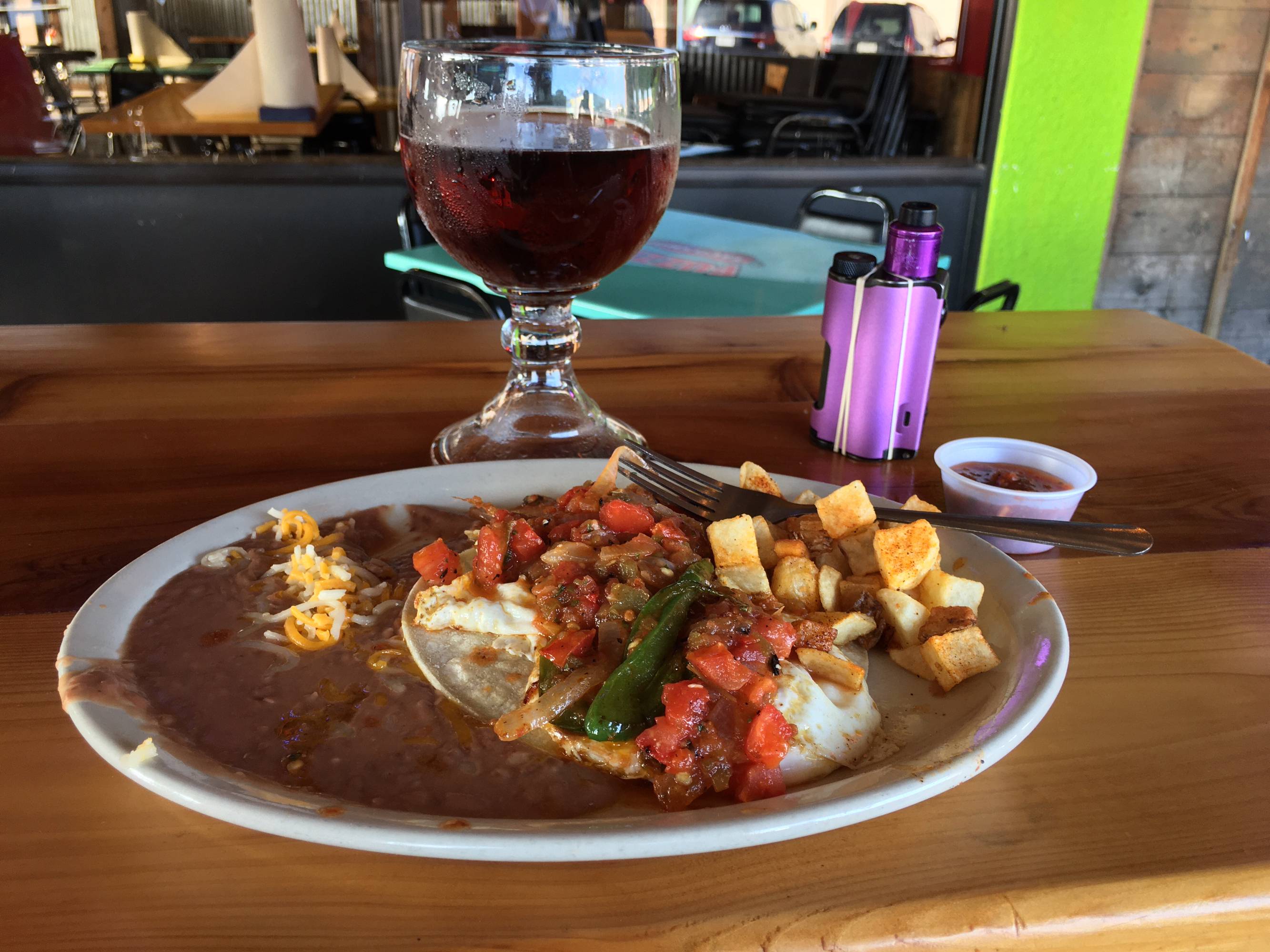 Huevos Rancheros and Shiner. Texas breakfast confirmed. | Scrolller
