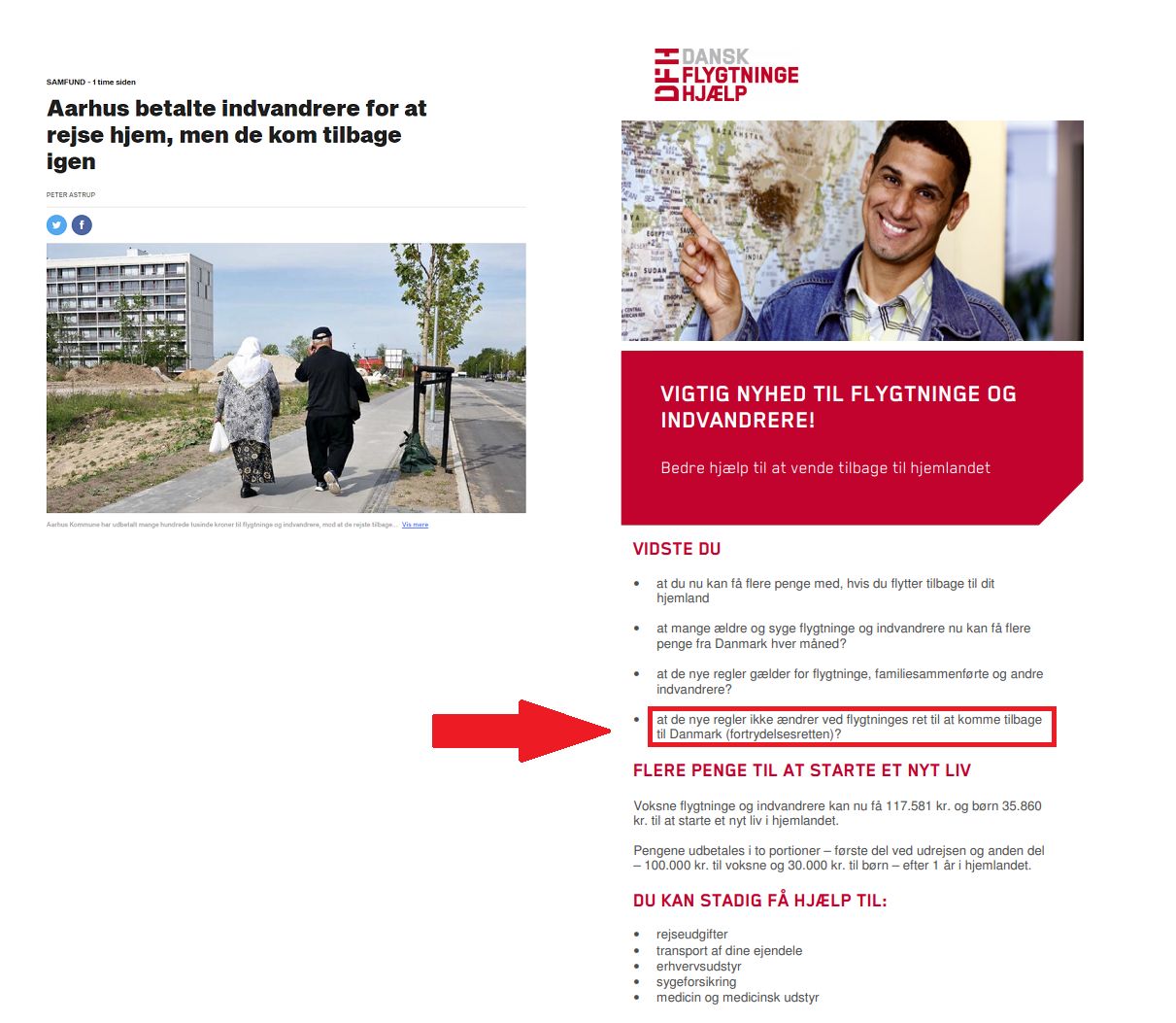 Hvorfor er det indvandrere vender tilbage til Danmark, når vi har betalt dem for at blive hjemme ...