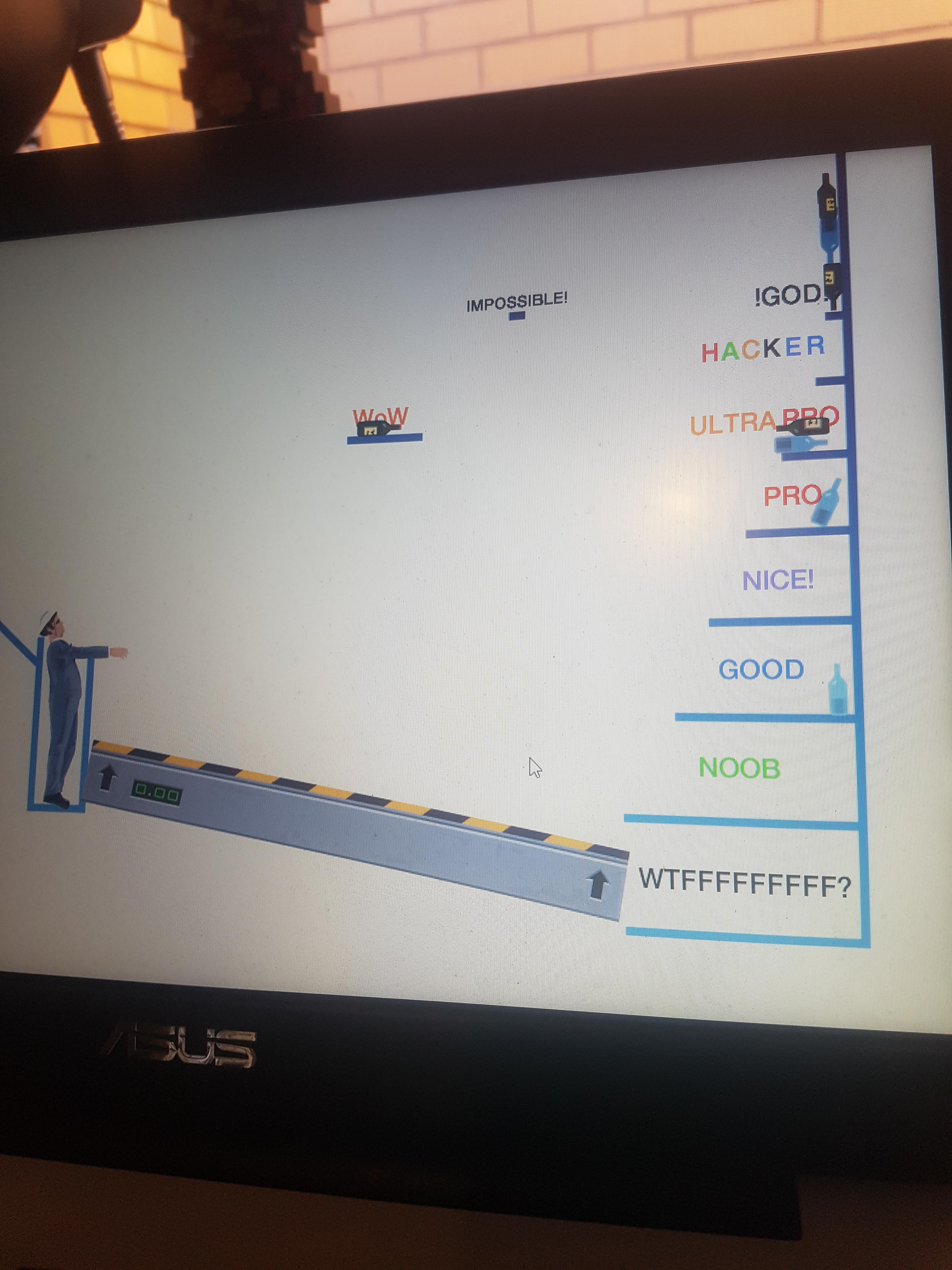 I accidentally flipped 3 bottles on top of each other on the 'god' platform | Scrolller