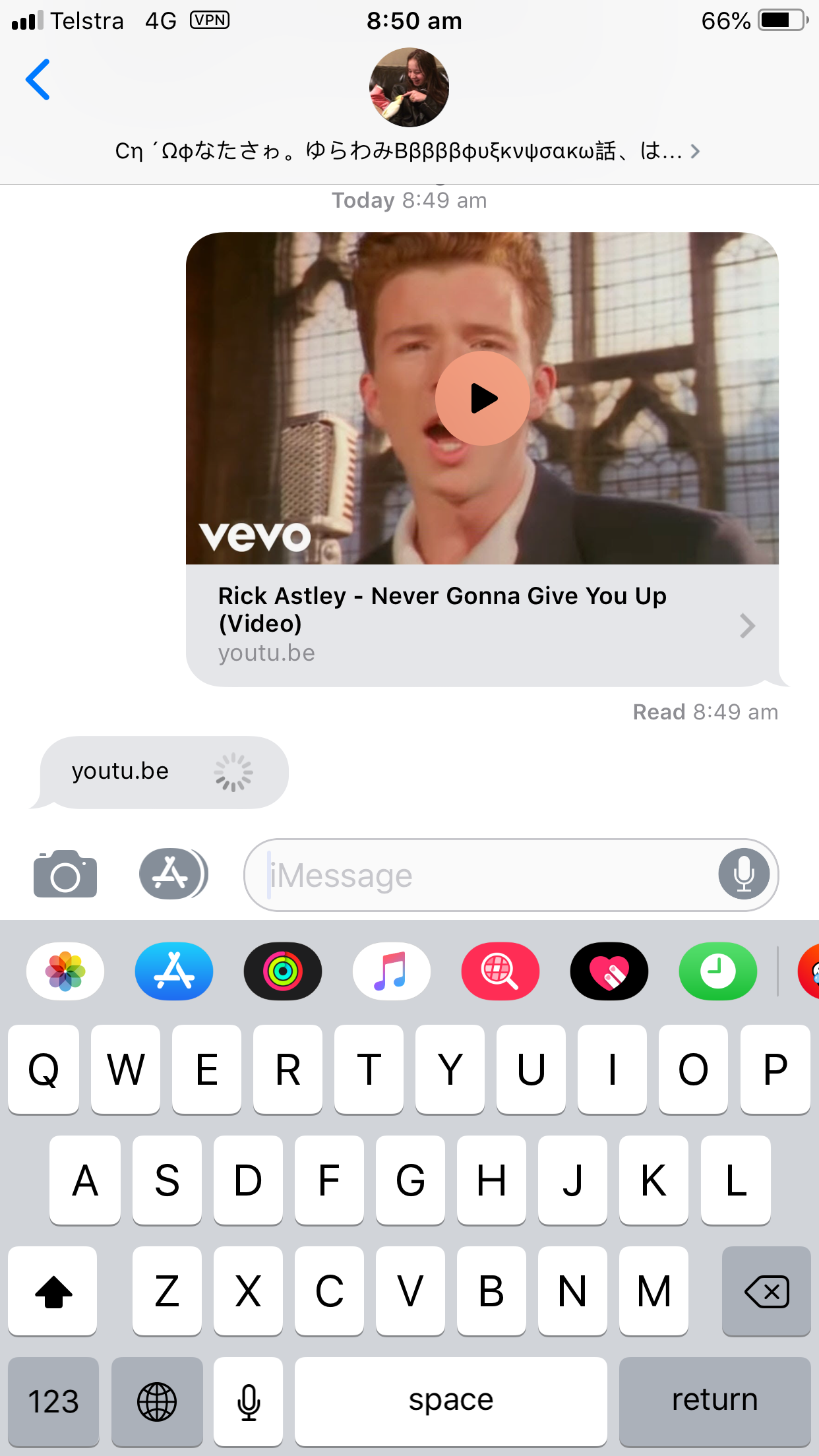 I accidentally rick rolled myself | Scrolller