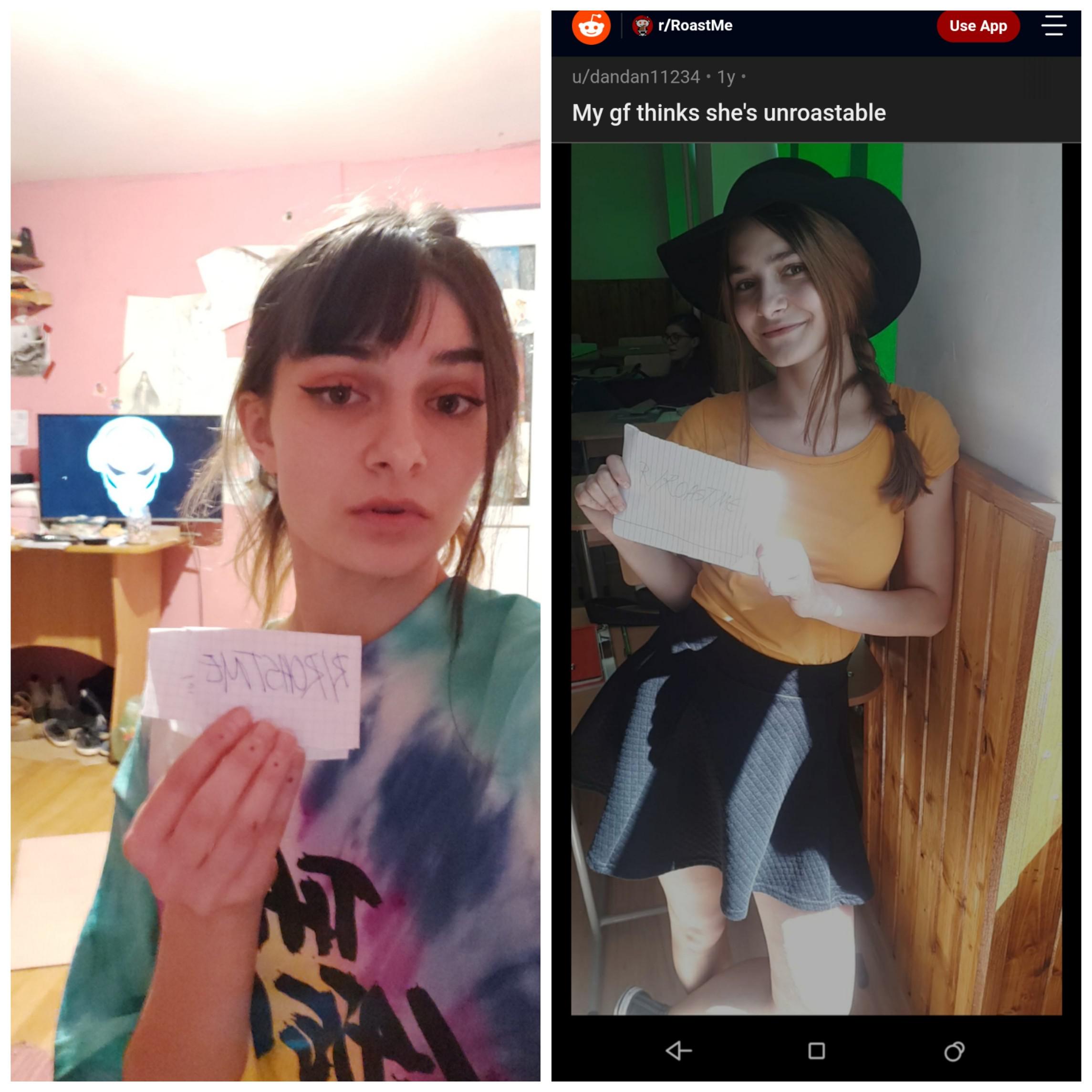 I Am This Girl Roast Me Again I Cut My Own Bangs Scrolller