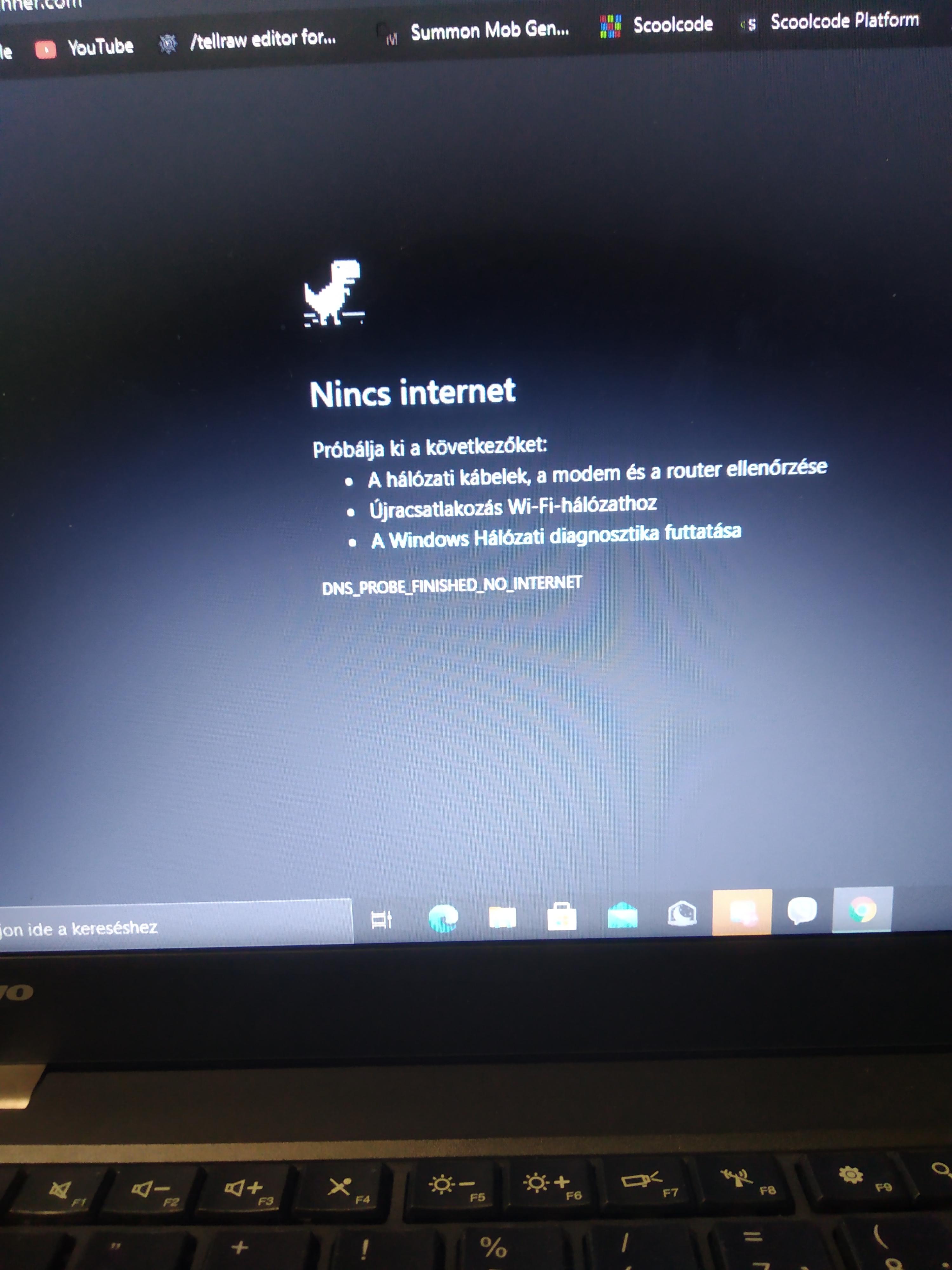 I bad wifi. I googled t-rex game and my wifi said: You don't need to search. I will do it myself ...