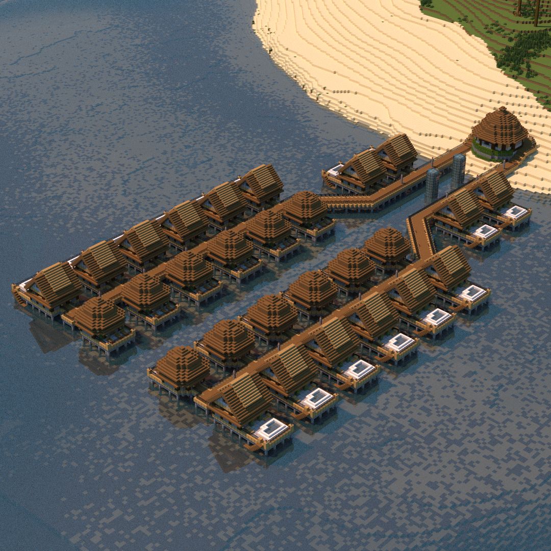 I build beach resort on volcano island | Scrolller