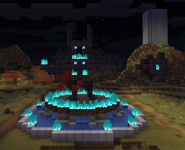 I built the iron incarnate on our minecraft server, i think it came out somewhat okay | Scrolller