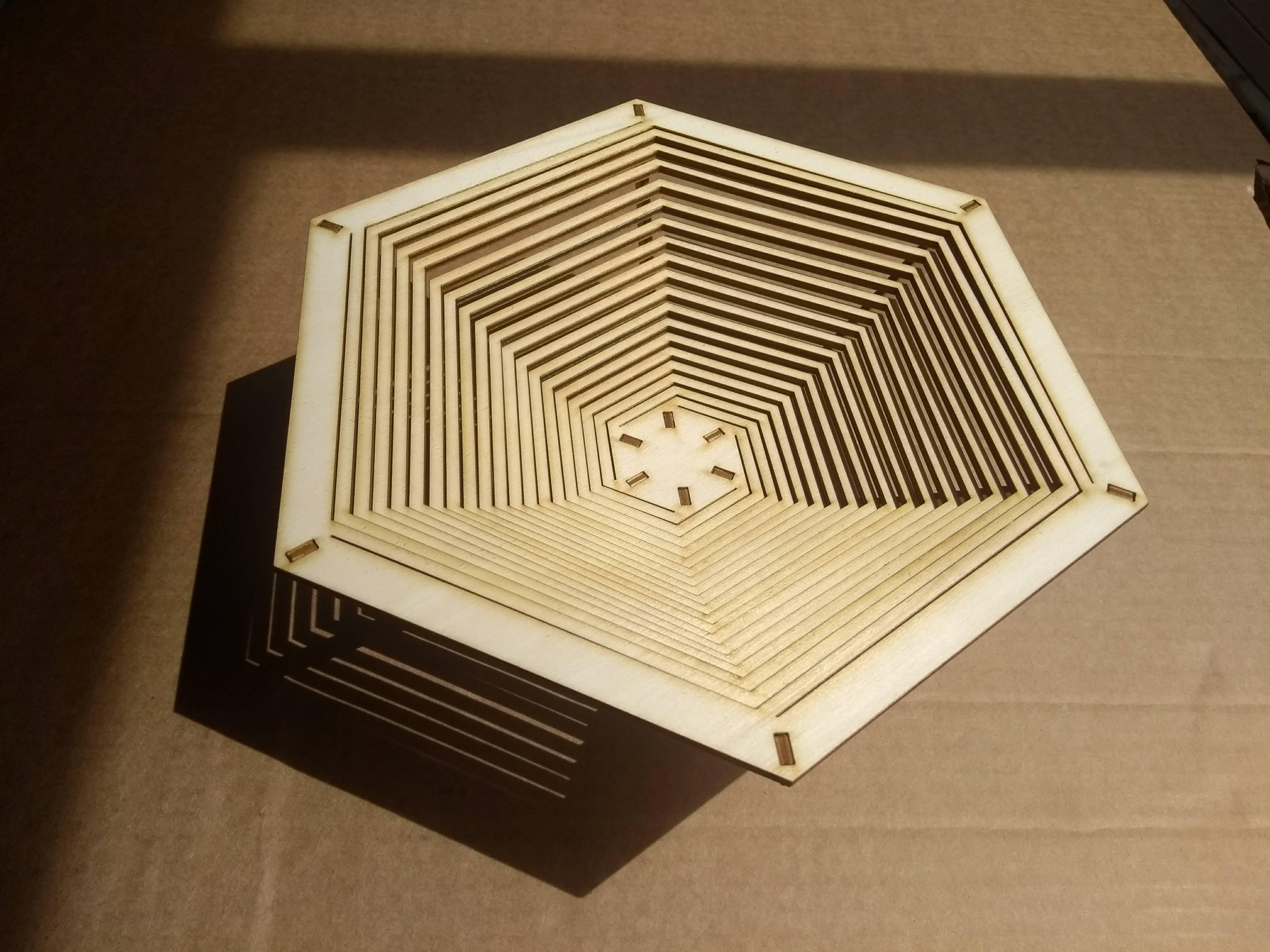 I designed a hexagonal spiral bowl | Scrolller