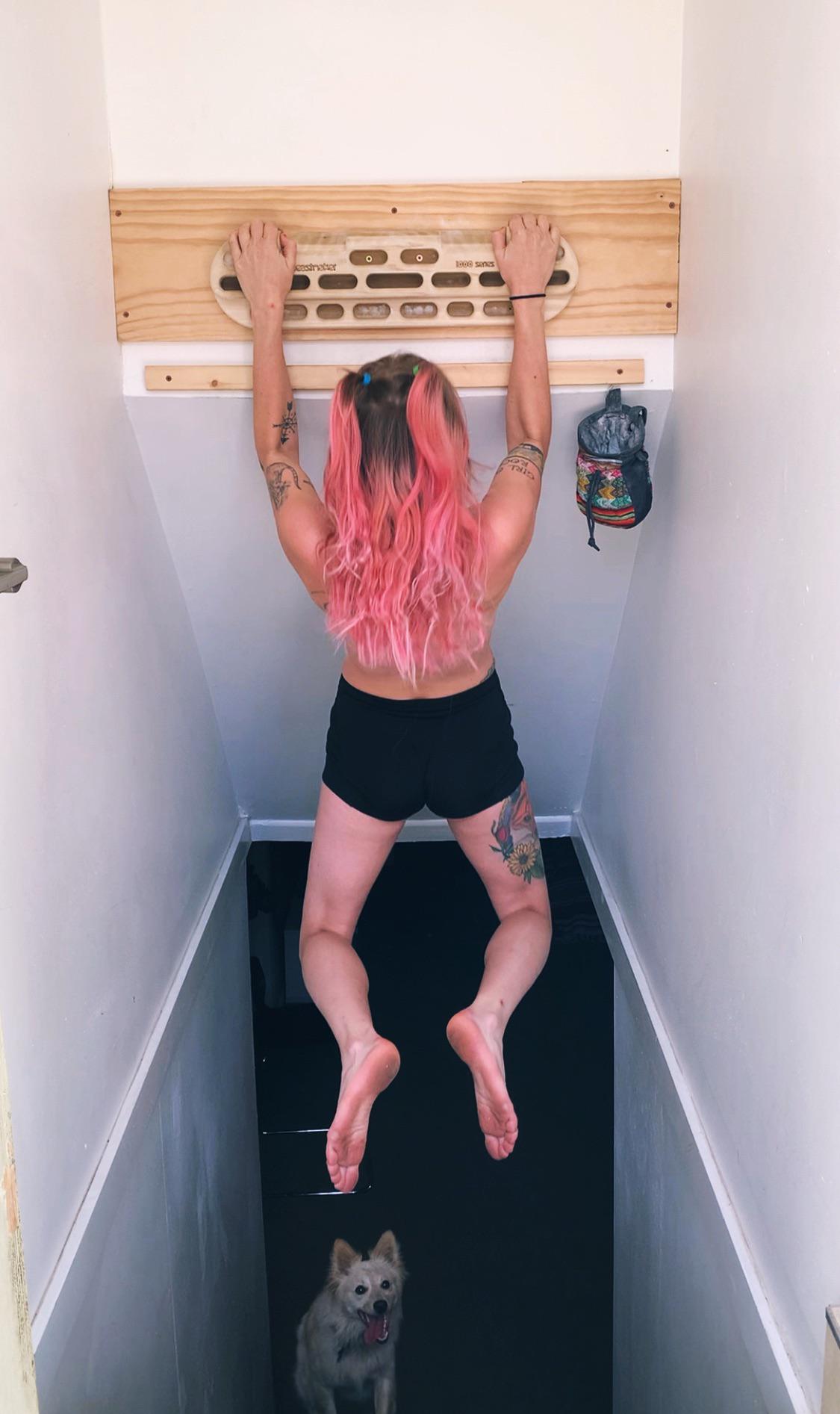 I’m almost to my first goal of being able to do ten pull-ups in a row! Today I did 8 of them! 💖 ...