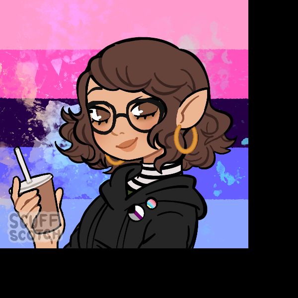 I did myself in picrew! (Genderflux flag is edited) | Scrolller
