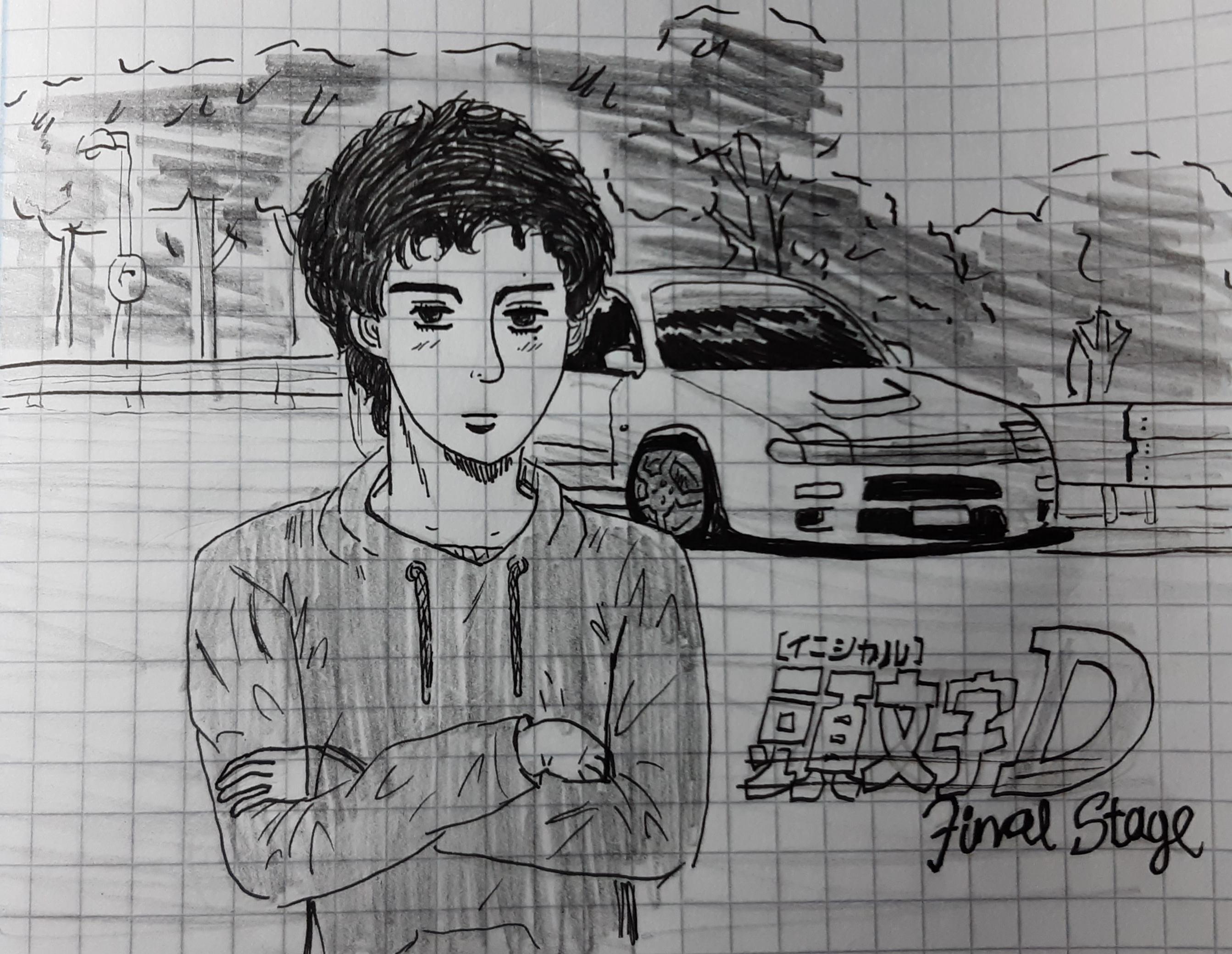 I draw me like an initial d character | Scrolller
