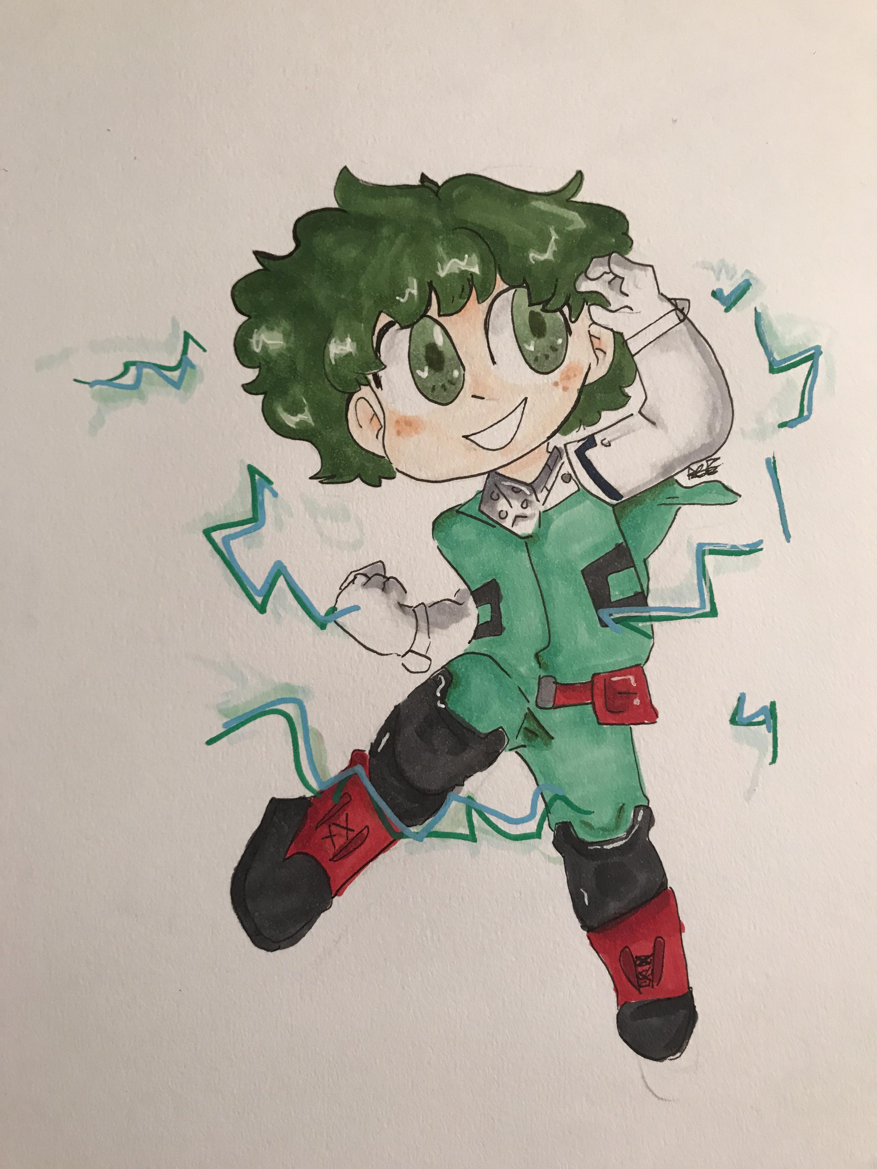 I drew a chibi deku | Scrolller