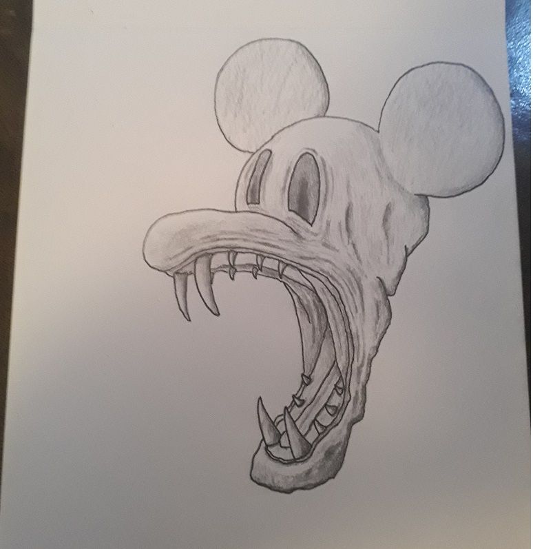 I drew a creepy Mickey Mouse | Scrolller