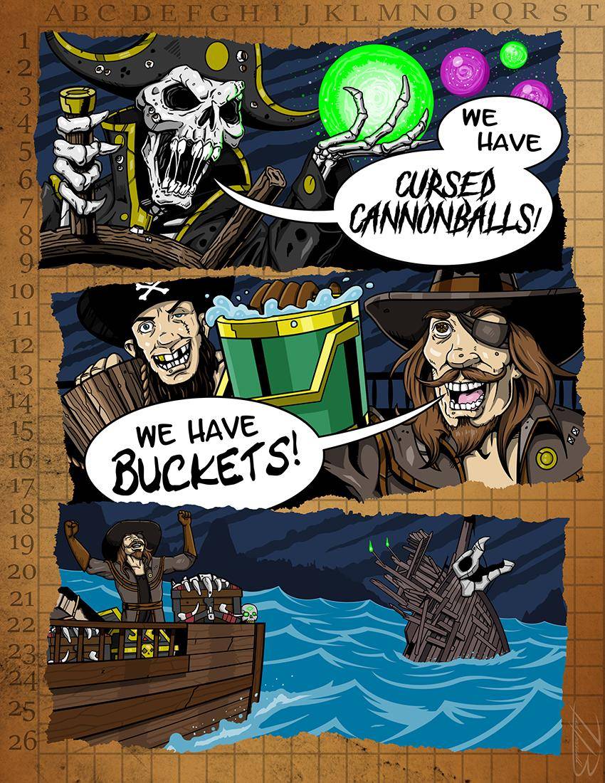I drew a Cursed Sails comic strip. Enjoy. :D | Scrolller