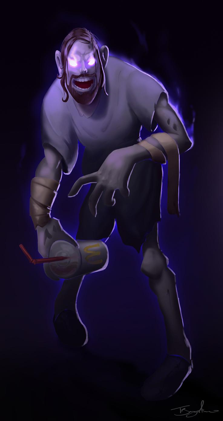 I drew Asmon in his true withered form :) | Scrolller