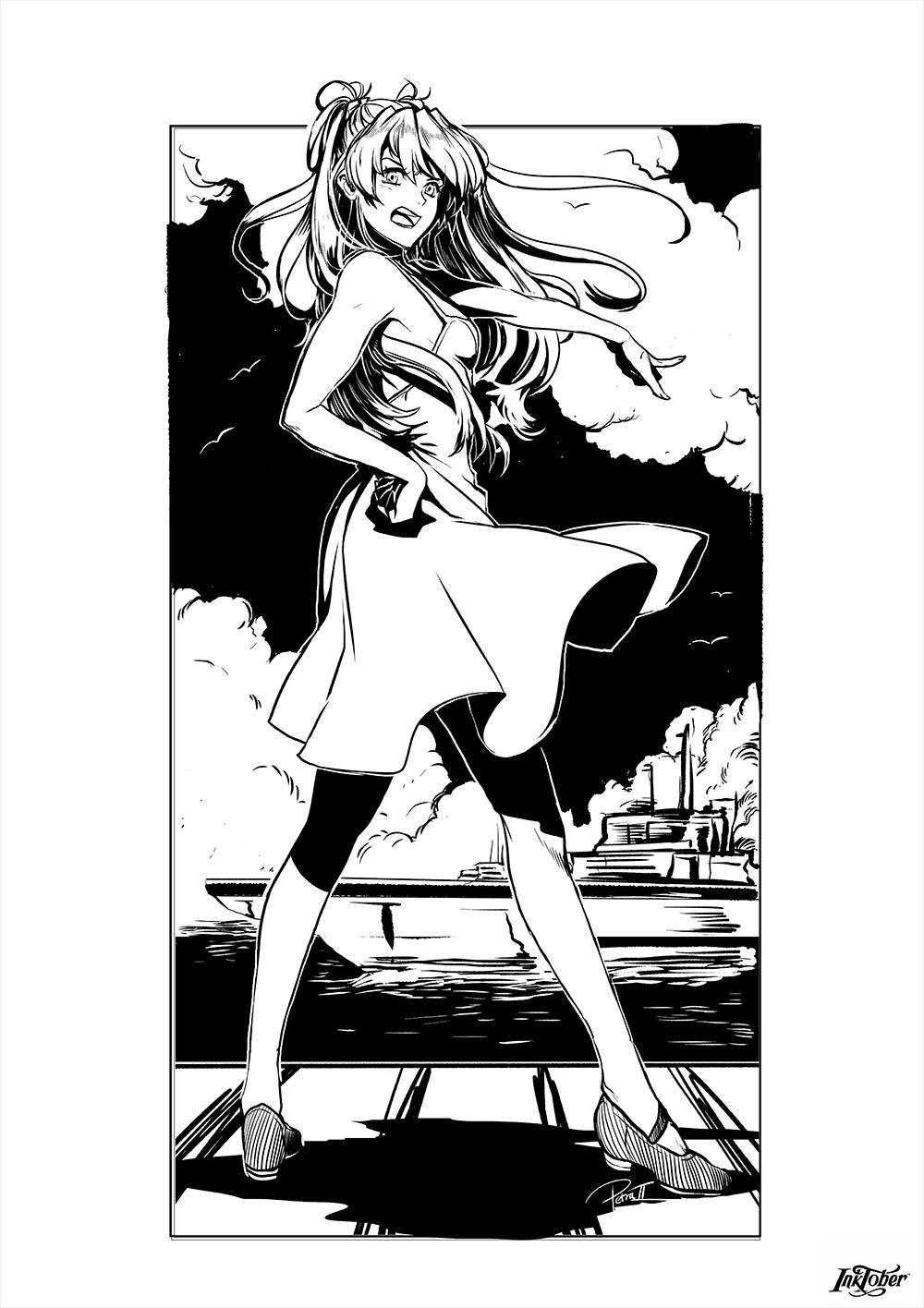 I drew Asuka for Inktober day 3! | Scrolller