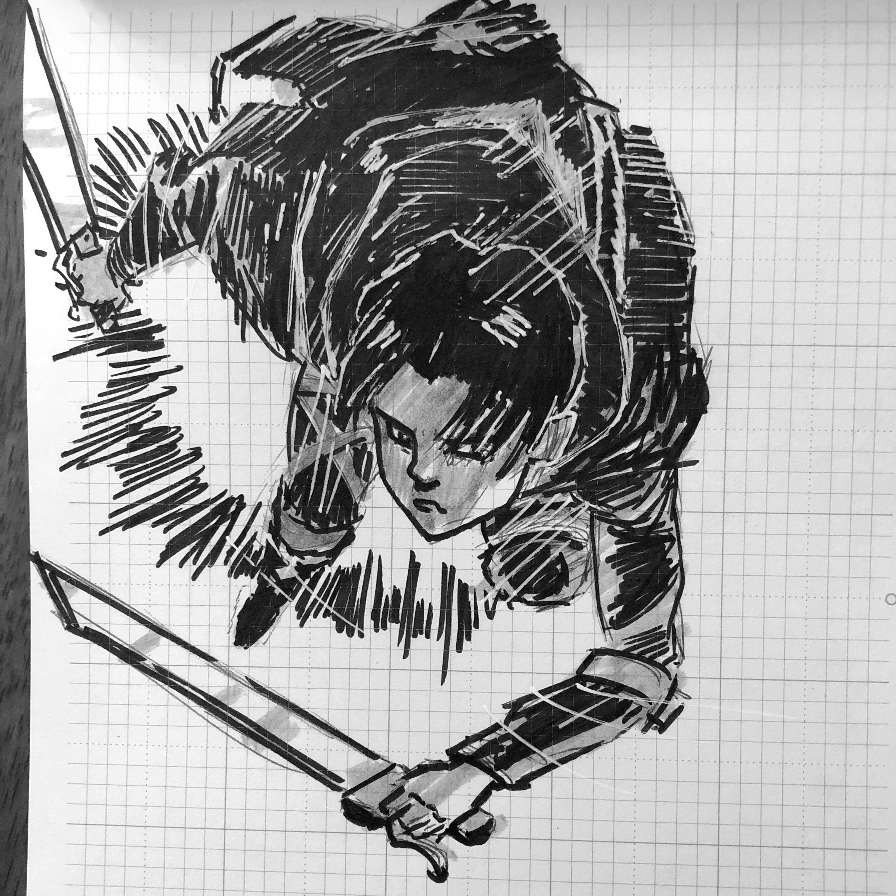 I drew Levi | Scrolller