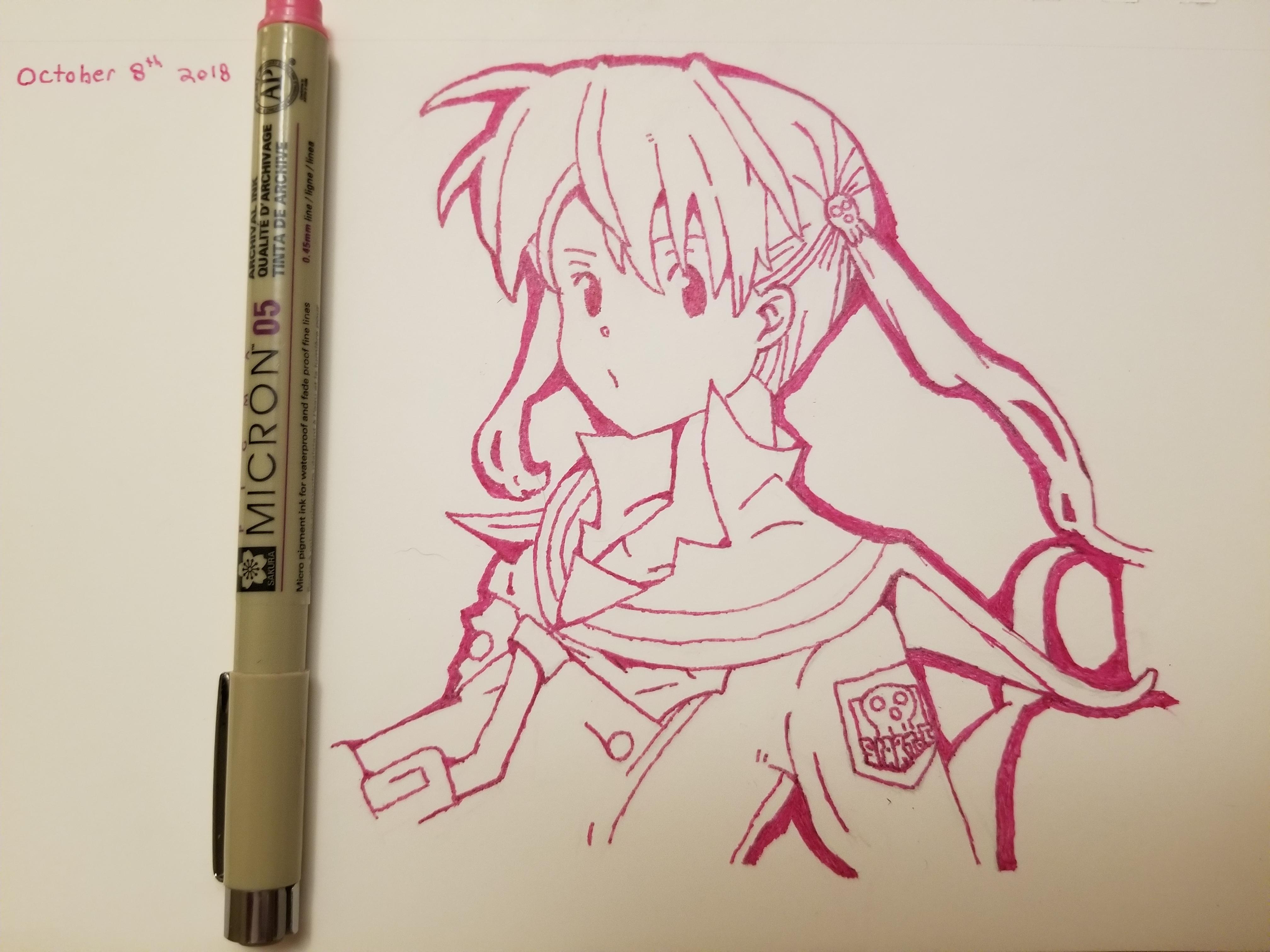 I drew Maka Albarn for Inktober today! | Scrolller