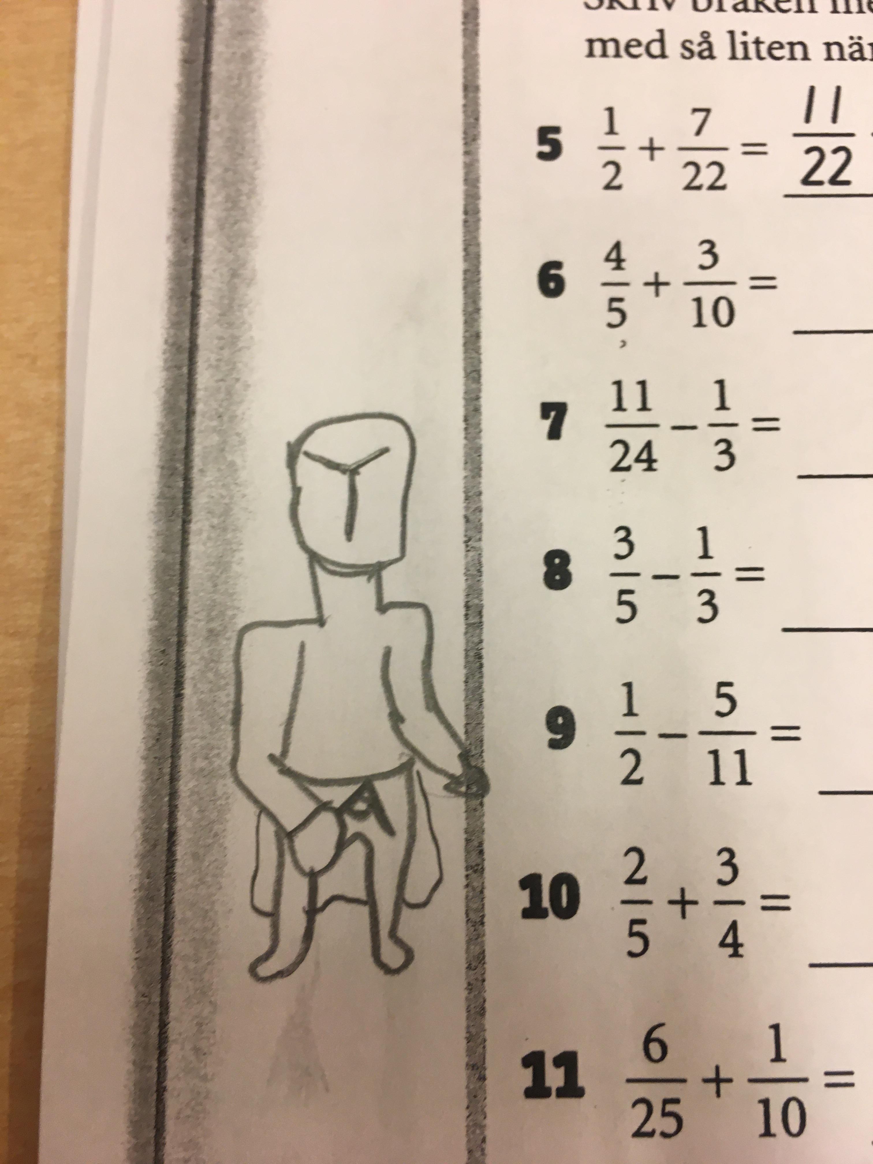 I drew mandalorian during math class today, Really proud of my amazing ...