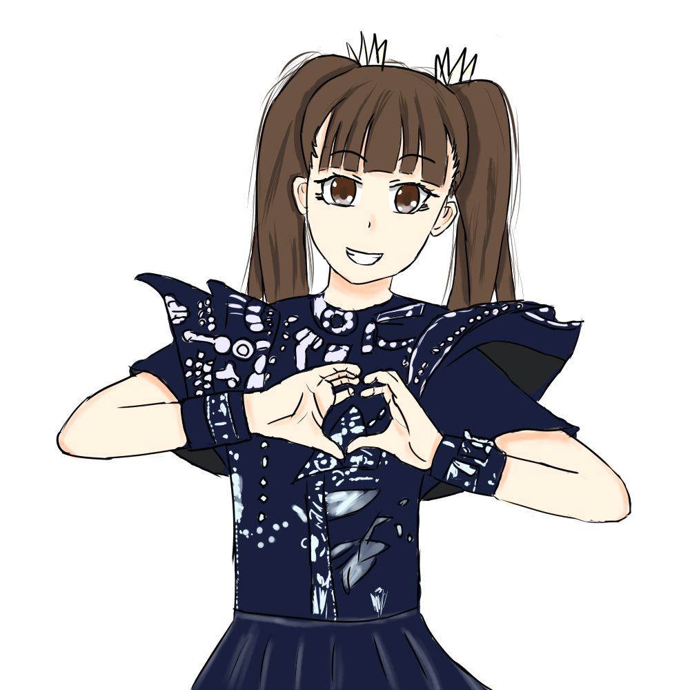 I drew MOAMETAL doing a heart sign | Scrolller