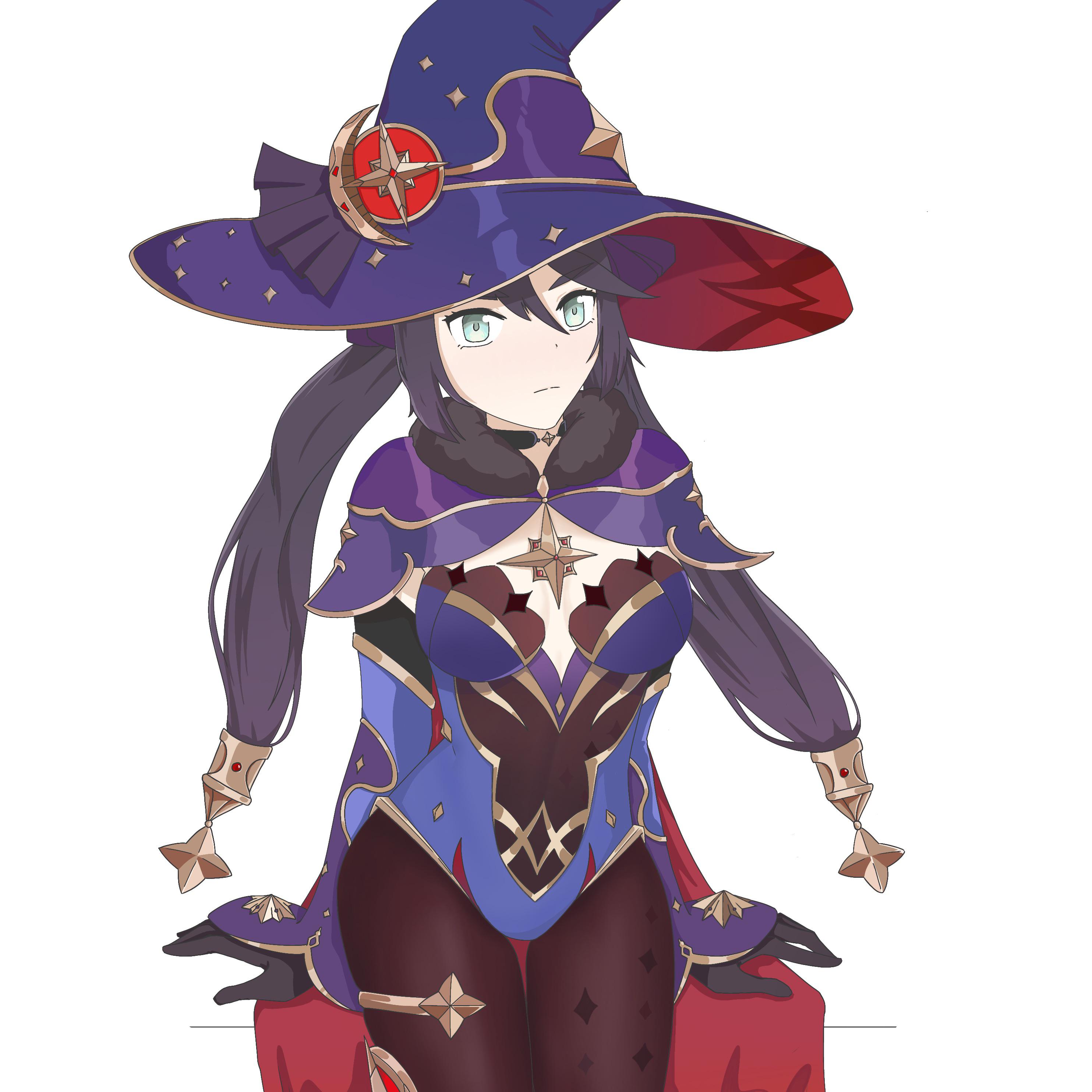 I drew Mona to please the gacha gods | Scrolller