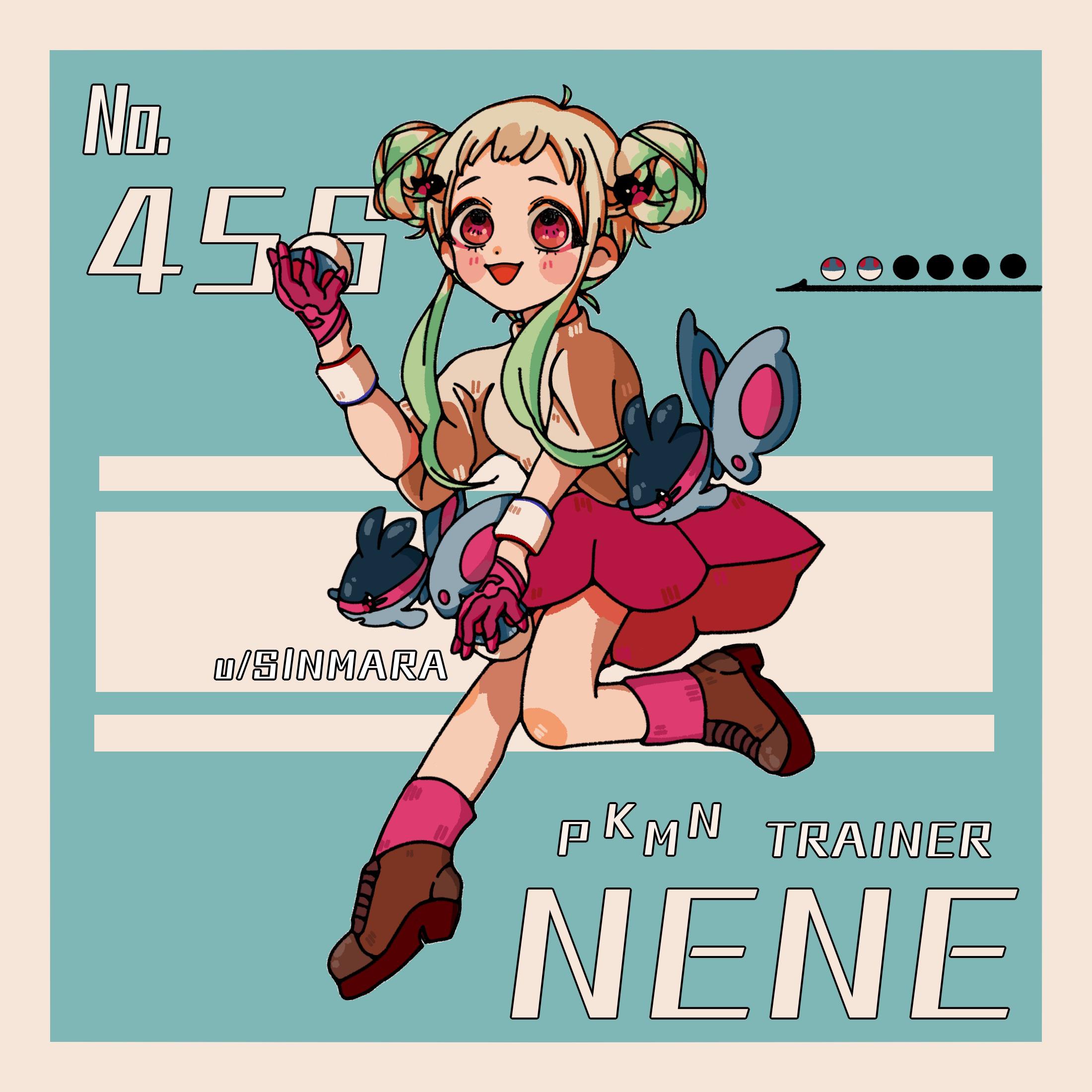 I drew Nene as a Pokémon trainer :) | Scrolller