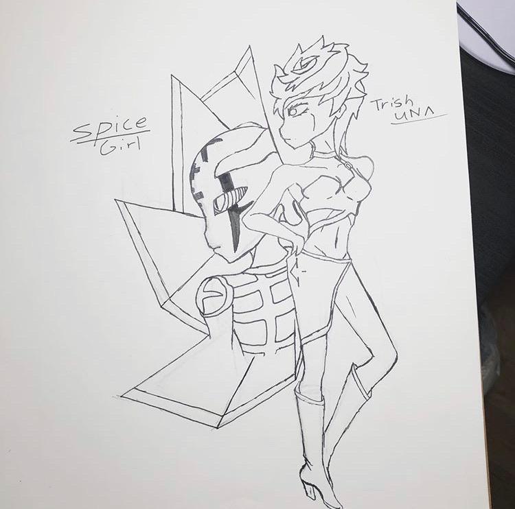 I drew Trish Una | Scrolller