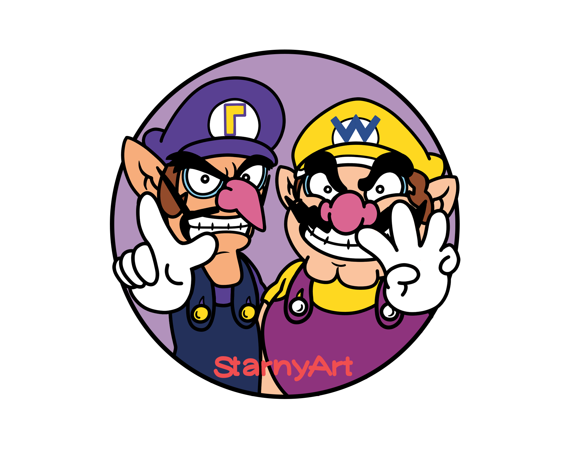 I drew Wario and Waluigi! | Scrolller