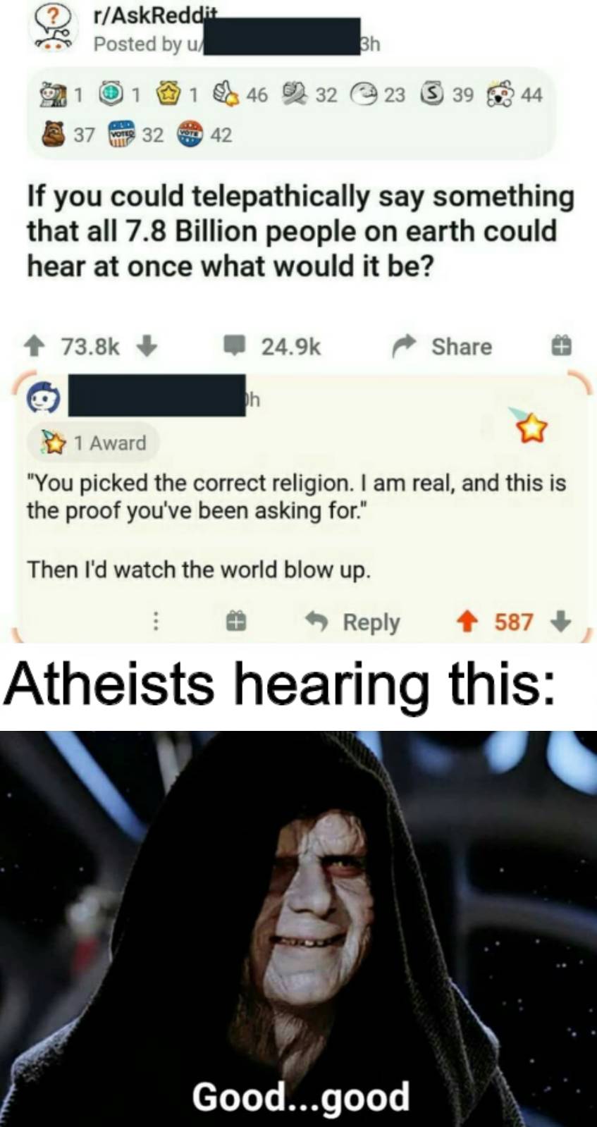 I fixed u/BanthaMilk 's meme. | Scrolller