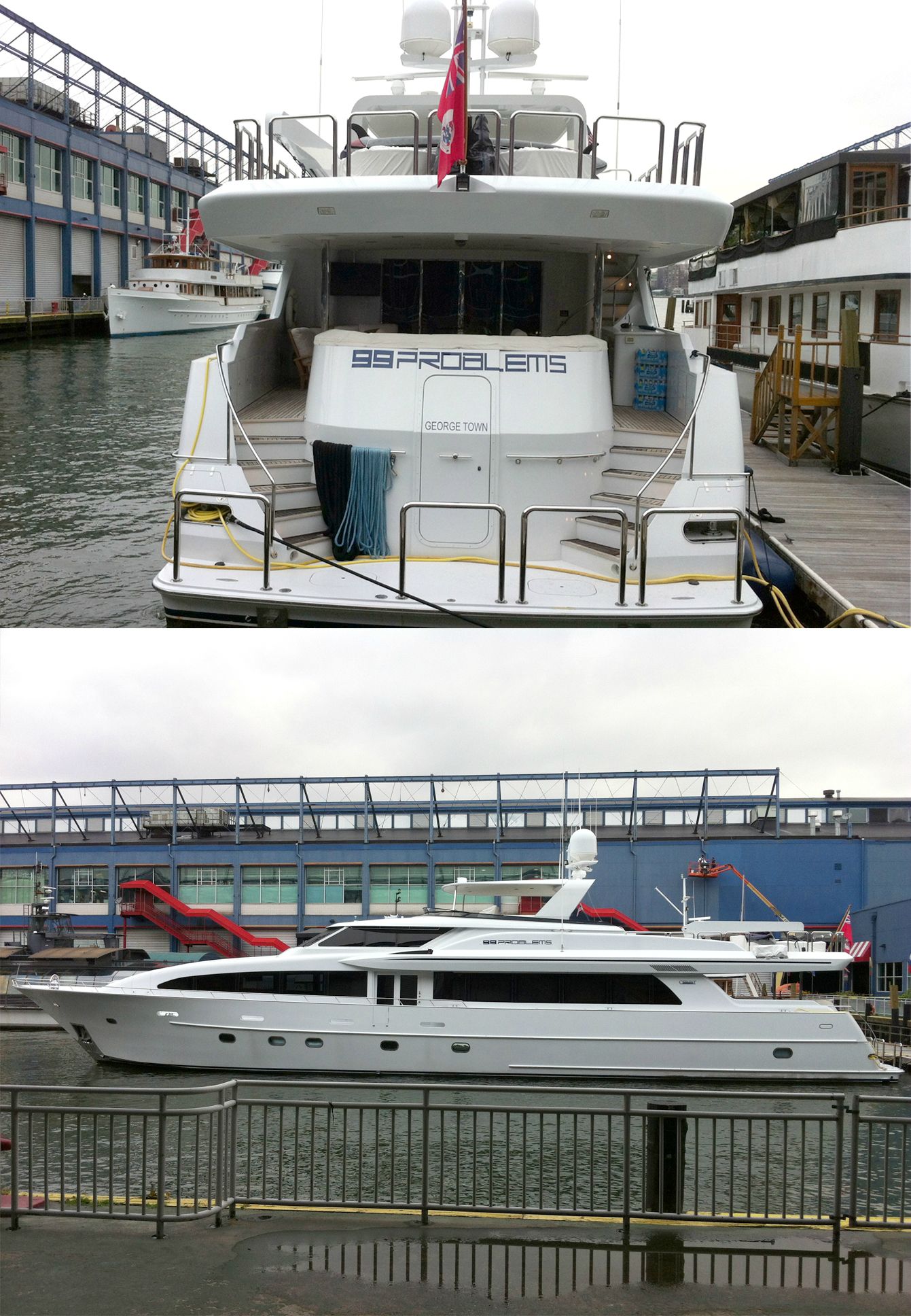 I got 99 Problems but a ship ain't one... (Sighted at Chelsea Piers NYC.) | Scrolller