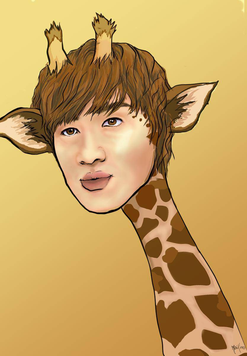 I got a graphics tablet yesterday, so Giraffe Kwang Soo got an upgrade | Scrolller