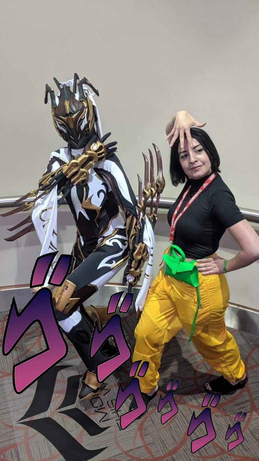 I got to meet the lovely Rebecca! JoJo posing immediately ensued. | Scrolller