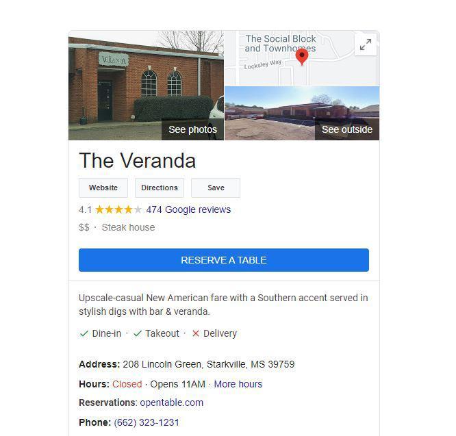 I guess the Veranda isn't permanently closed any more? | Scrolller