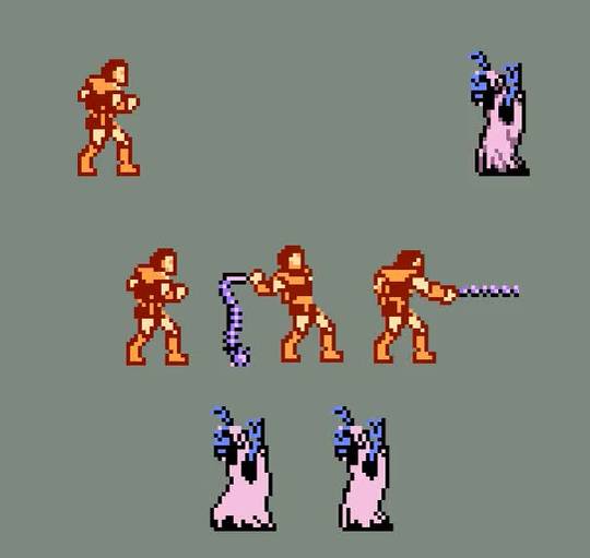 I improved Simon's whipping animation from Castlevania 1. | Scrolller