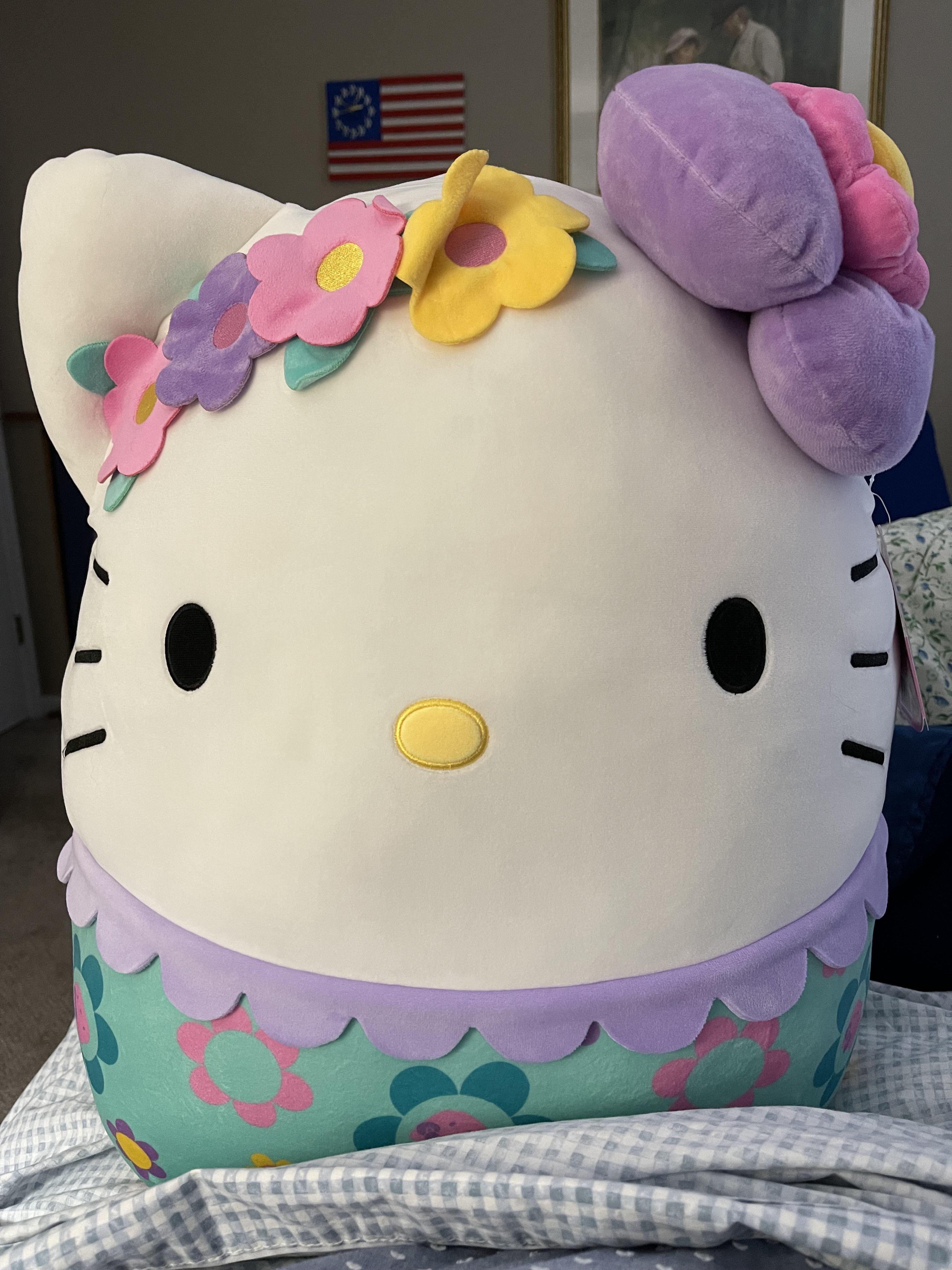 I just got the Hello Kitty Jumbo Squishmallow! OMG she’s huge and adorable! Lol | Scrolller