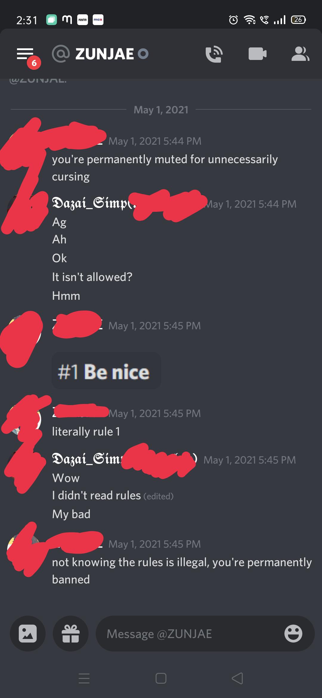 I just said oh shit! Discord mods man.... *Sigh | Scrolller