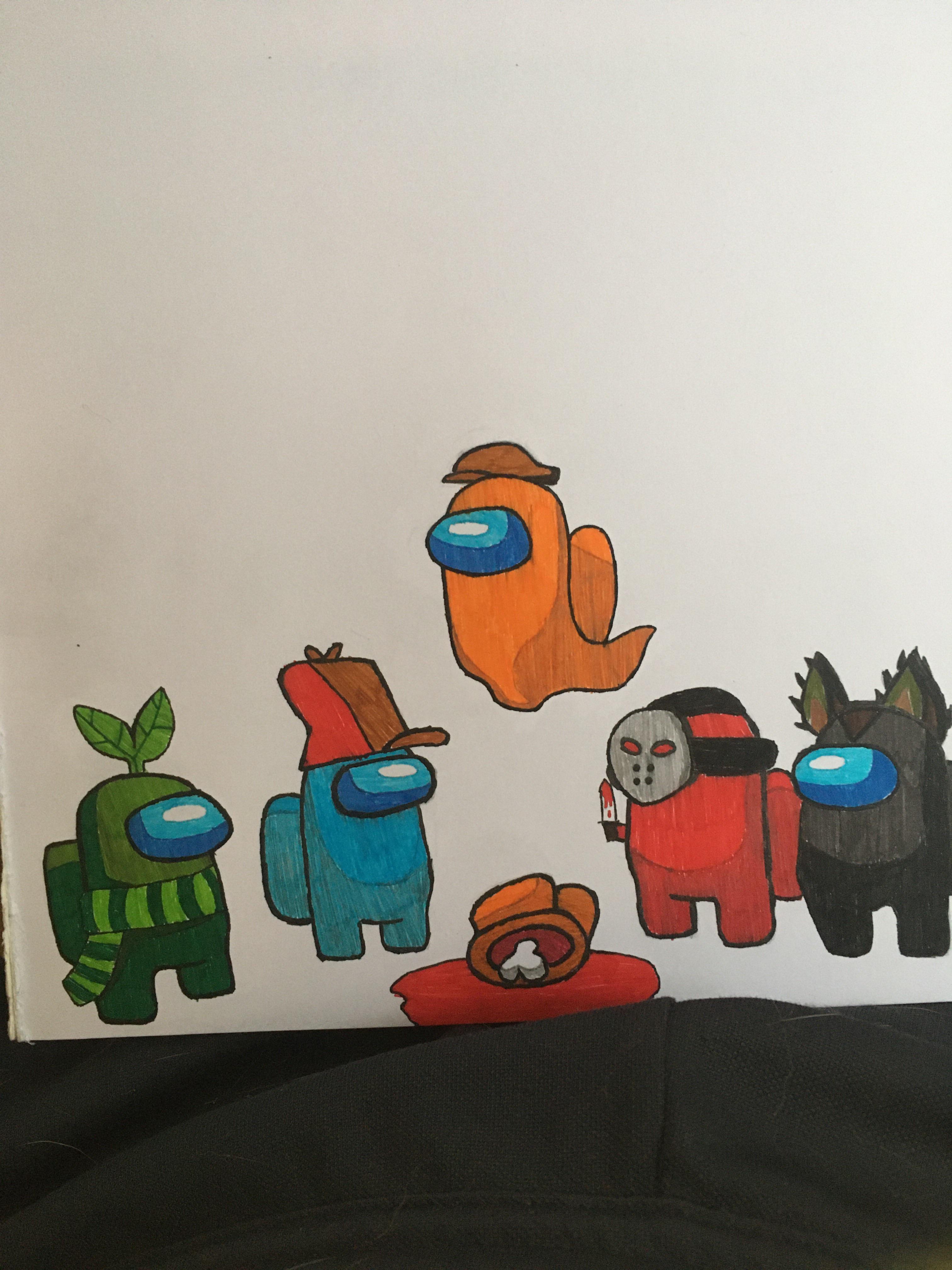 I know Among Us is kinda dead but I was bored so I did a little doodle | Scrolller