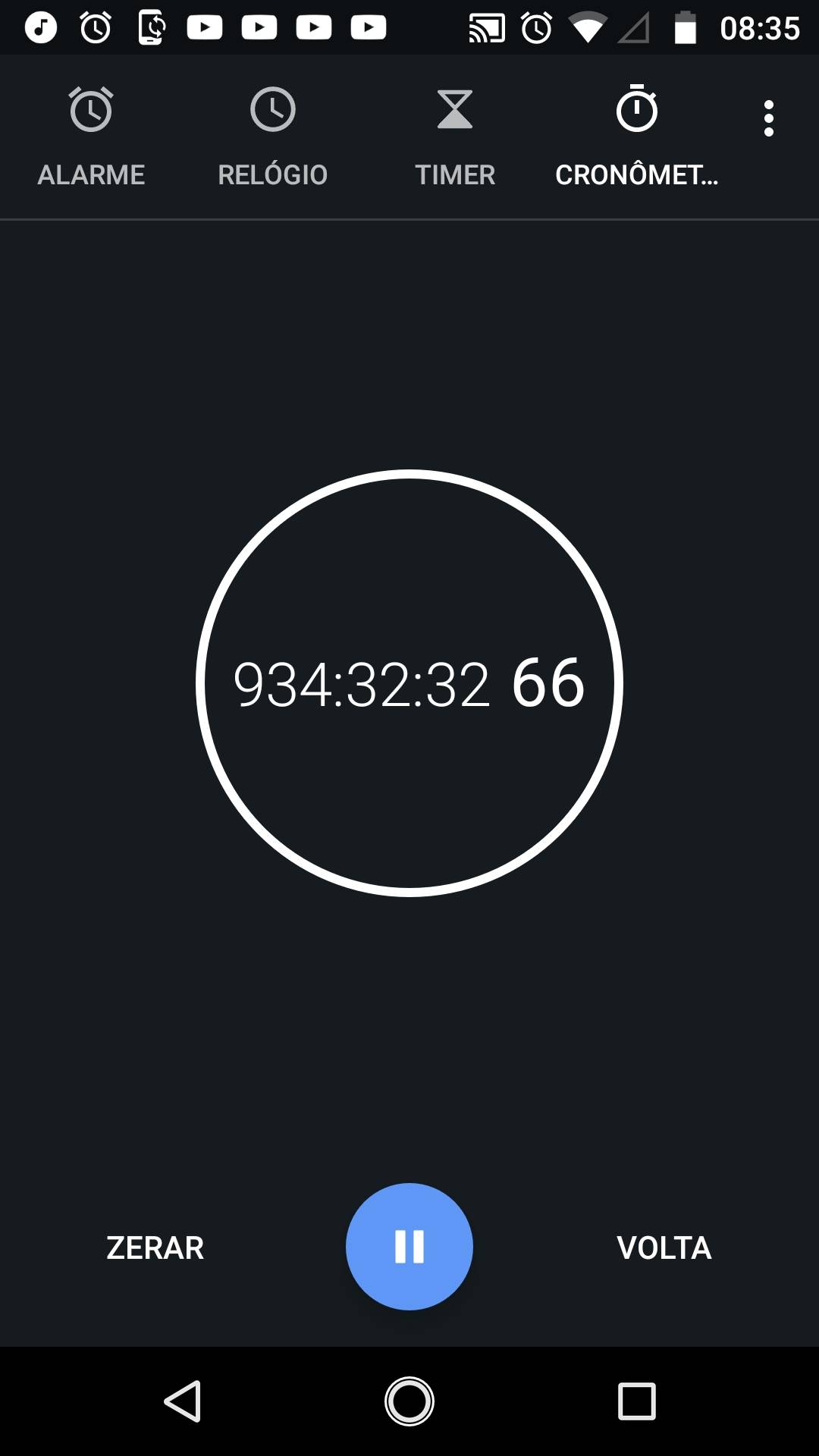 I left my stopwatch on for a while and when I went to see it was like this | Scrolller