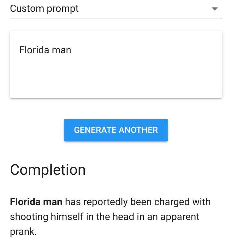 I let AI generate a Florida man headline | Scrolller