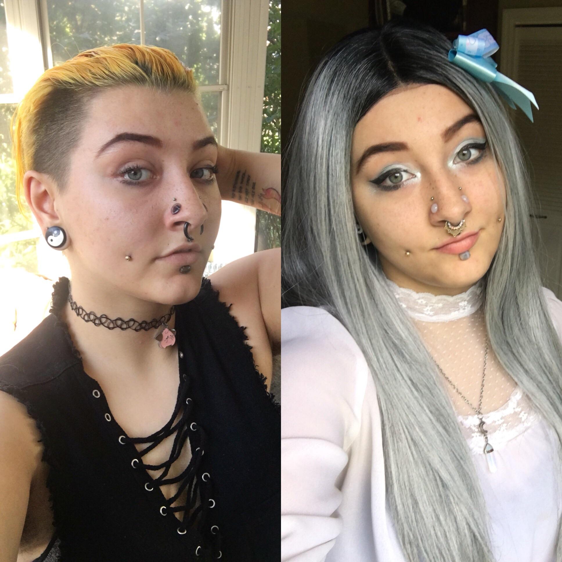 I love flipping between very masculine and very feminine, bless wigs | Scrolller