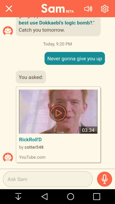 I love sam. | Scrolller