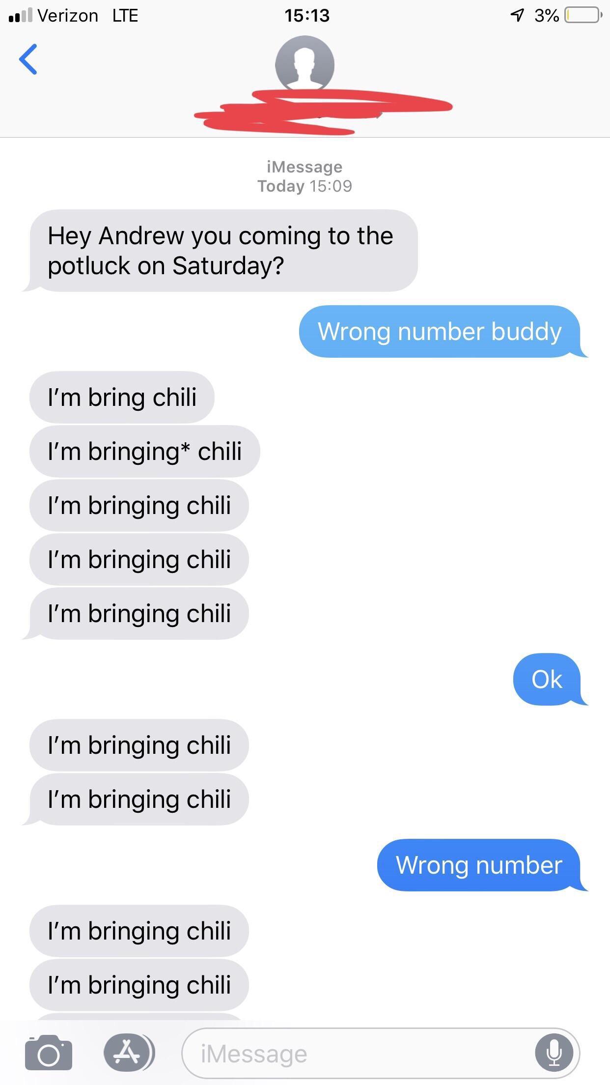 I’m bringing chili. | Scrolller