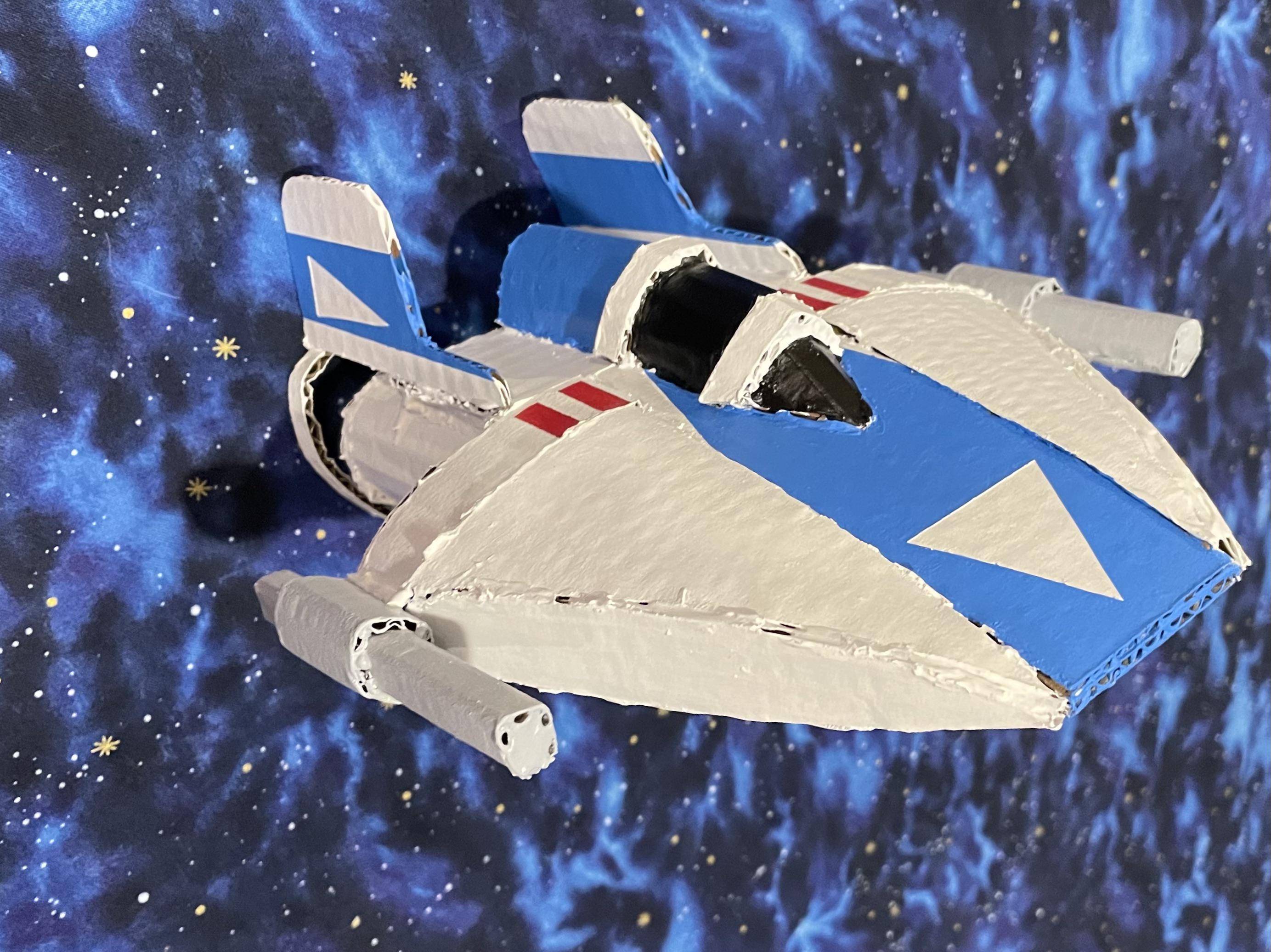 I made a cardboard model of the concept art A-wing | Scrolller